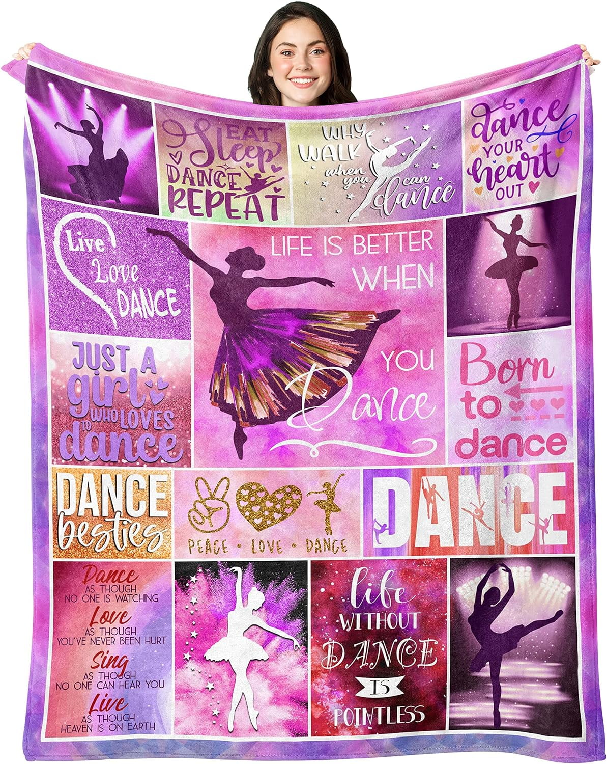 Dancer Gifts Blanket, Dance Gifts for Girls - Ballet Gifts - Dance ...