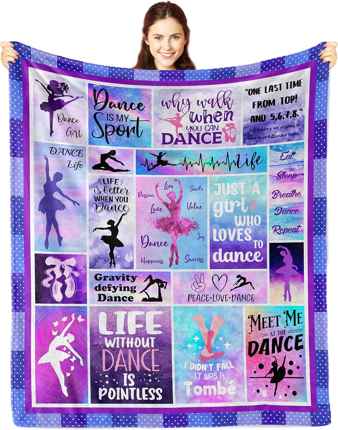 Dancer Gifts Blanket- Dance Gifts for Girls - Ballet Gifts - Dance ...