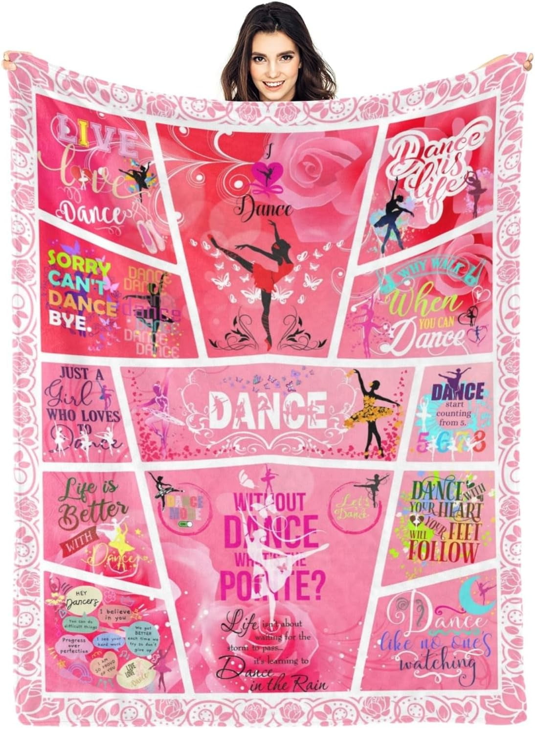 Dancer Gifts Blanket, Dance Recital Gifts for Girls Women, Ballet Dance ...