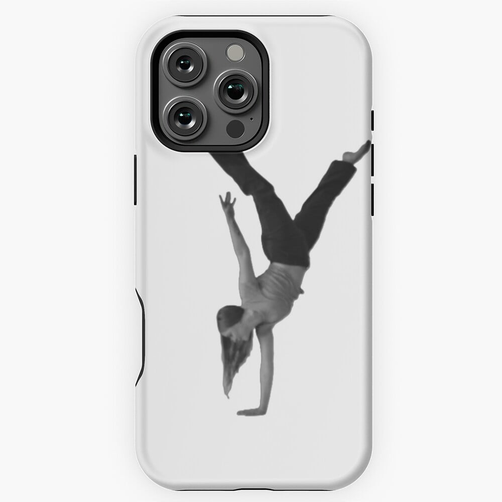 Dancer Inversion Fun Minimalist Illustration iPhone Case 17 11 12 13 14 ...