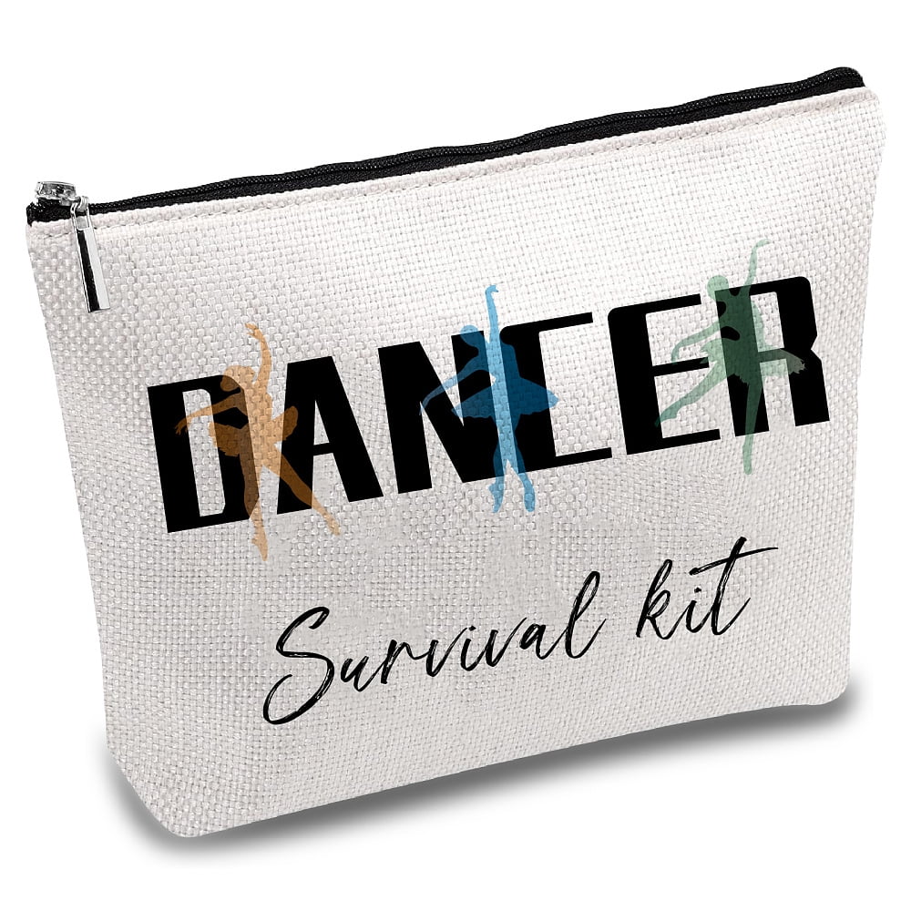 Dancer Makeup Bag Canvas Cosmetic Bag Multi Purpose Pen Case Zipper ...