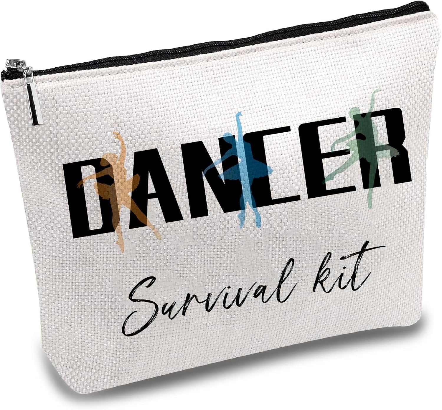 Dancer Makeup Bag Canvas Cosmetic Bag Multi Purpose Pen Case Zipper ...