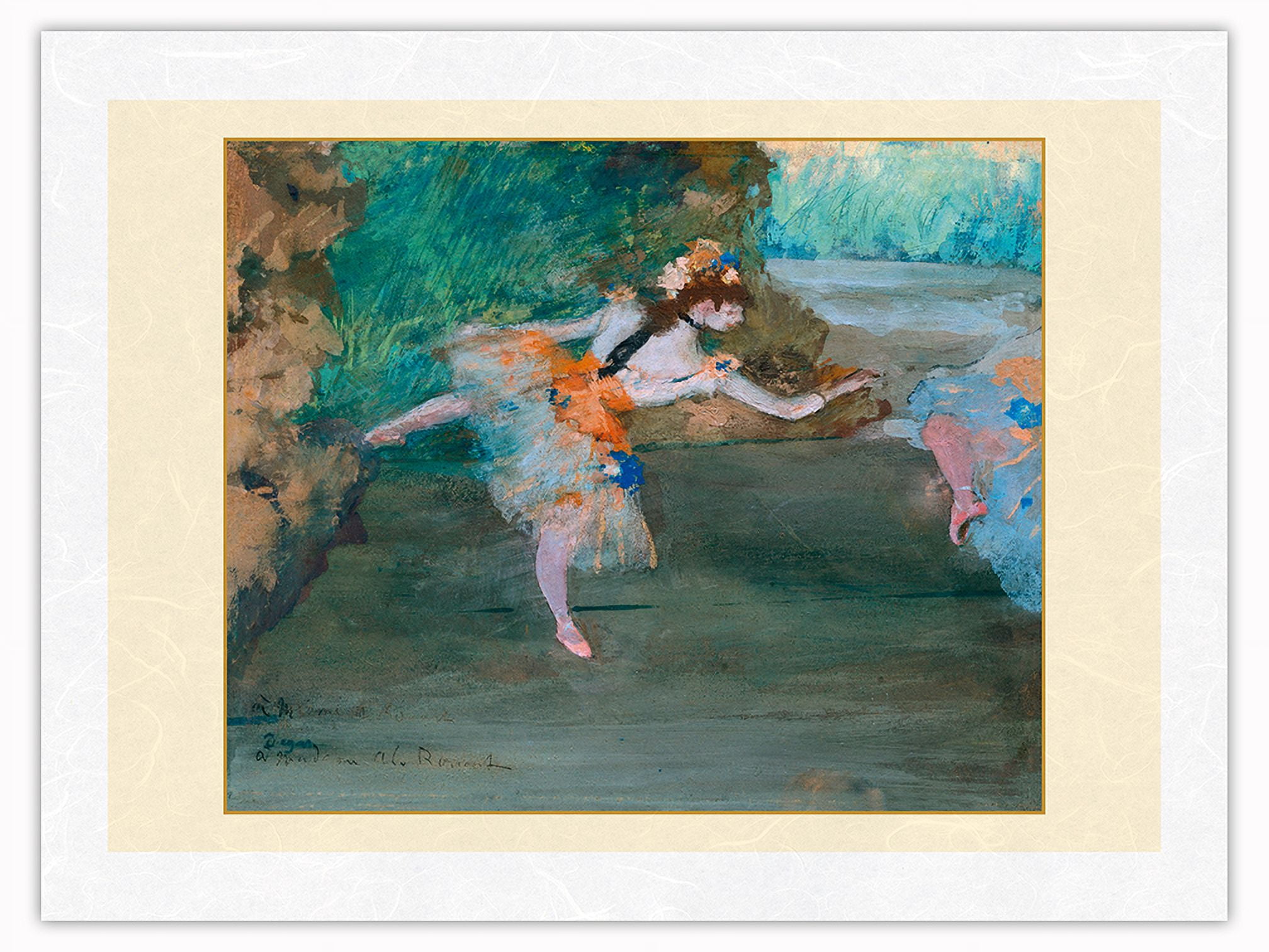 Dancer Onstage - From an Original Color Painting by Edgar Degas c.1877 ...