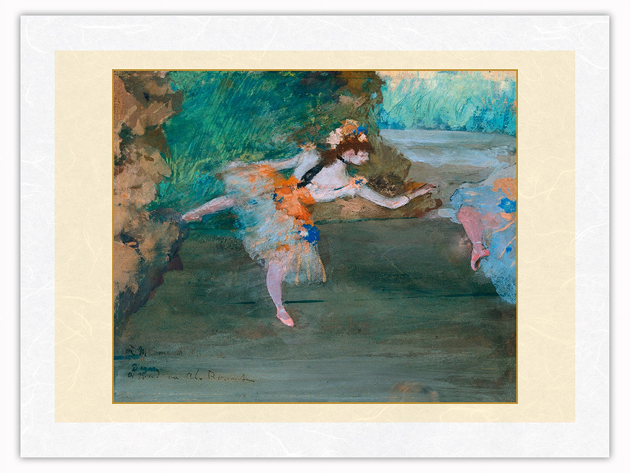 Dancer Onstage - From an Original Color Painting by Edgar Degas c.1877 ...