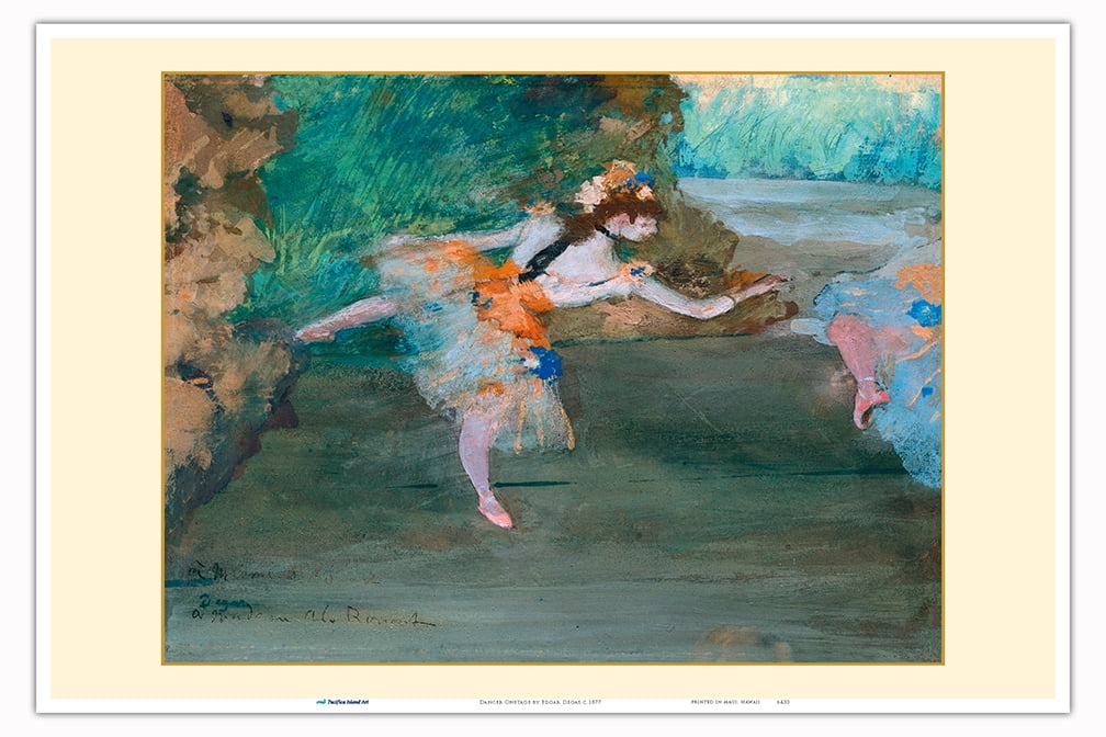 Dancer Onstage - From an Original Color Painting by Edgar Degas c.1877 ...