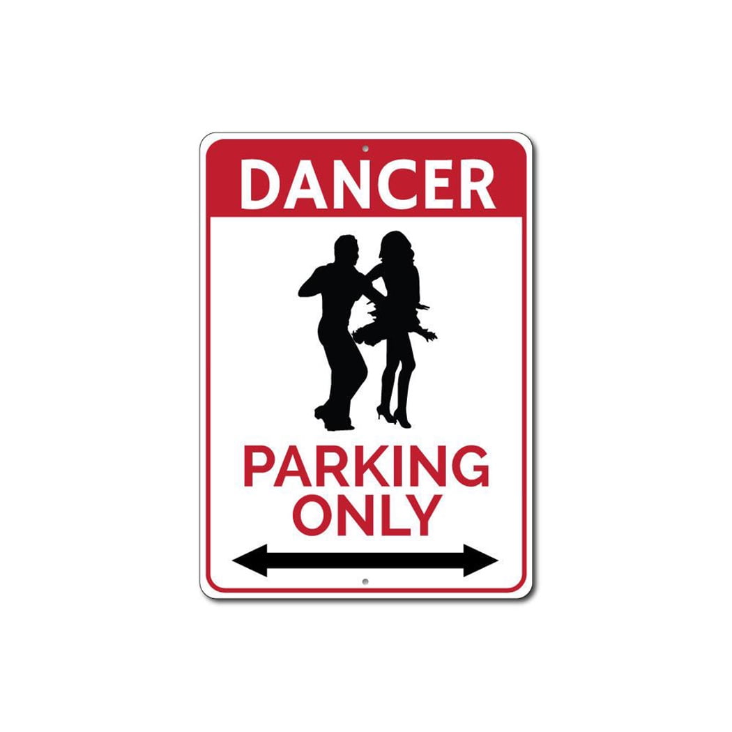 Dancer Parking Only Sign, Arrows Dancing Couple Sign, Custom Music ...