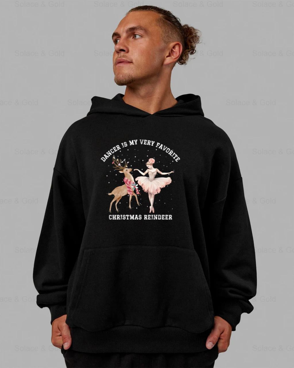 Dancer Reindeer T Shirt, Sweatshirt, Hoodie Funny Holiday Dance Lover ...