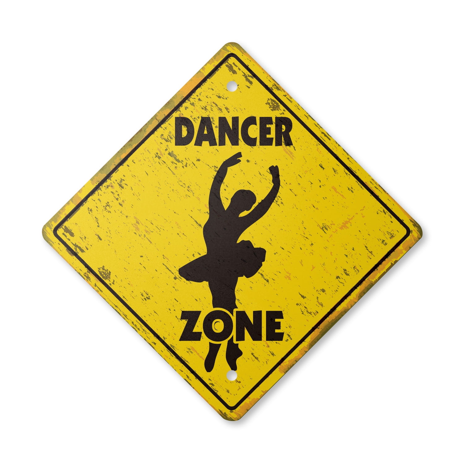 Dancer Vintage Crossing Sign Zone Xing | Indoor/Outdoor Plastic | 17 ...