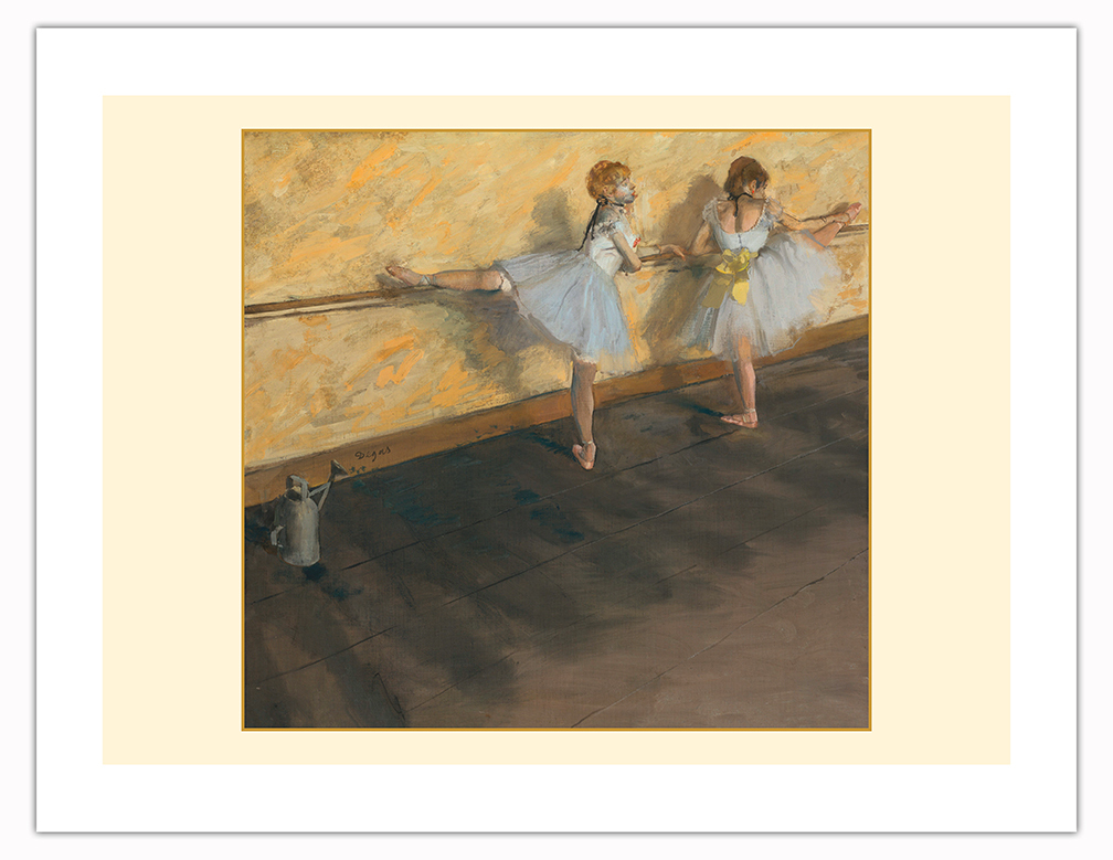 Dancers Practicing at the Barre - From an Original Color Painting by Edgar Degas c.1877 - Bamboo ...