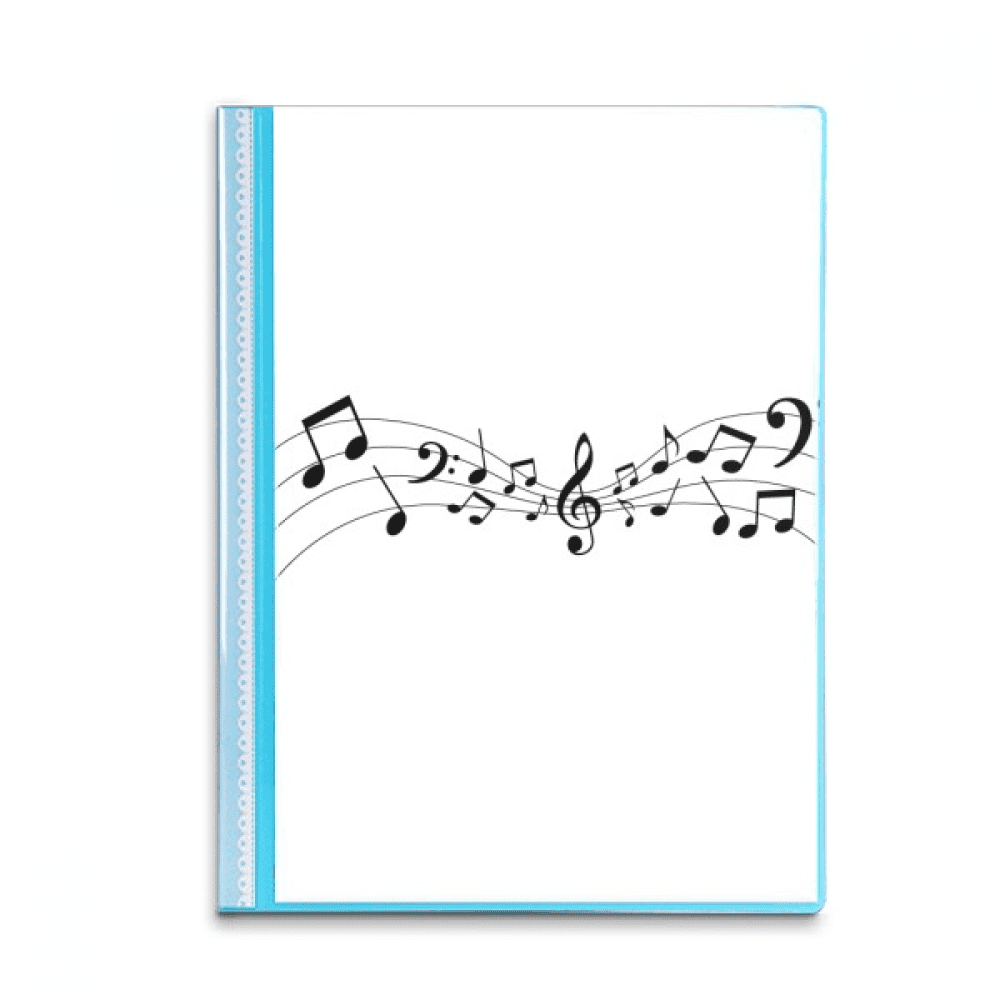 Dancg Music 5-le Staff Art Deco Fashion Book Sheet Protectors Portfolio ...