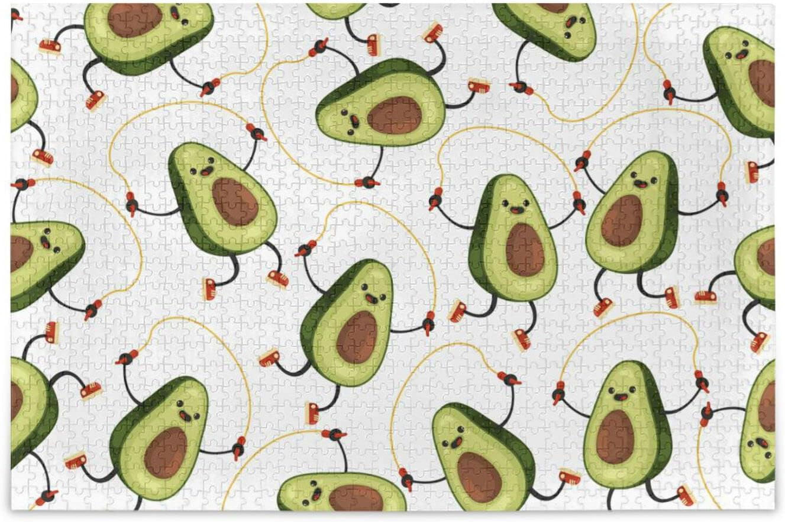 Dancing Avocado Jigsaw Puzzles for Adults 500 Piece, Puzzles 500 Pieces ...