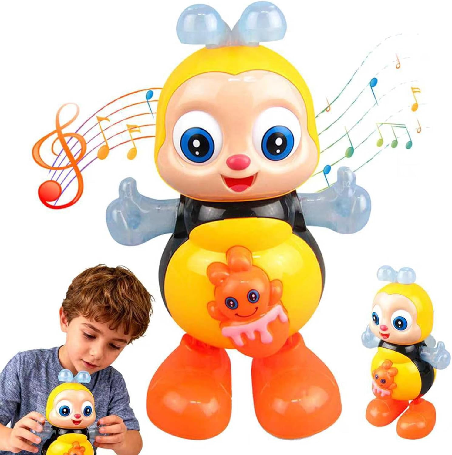 Dancing Bee Sensory Toys for Kids, Educational Cartoon Toy, Musical ...
