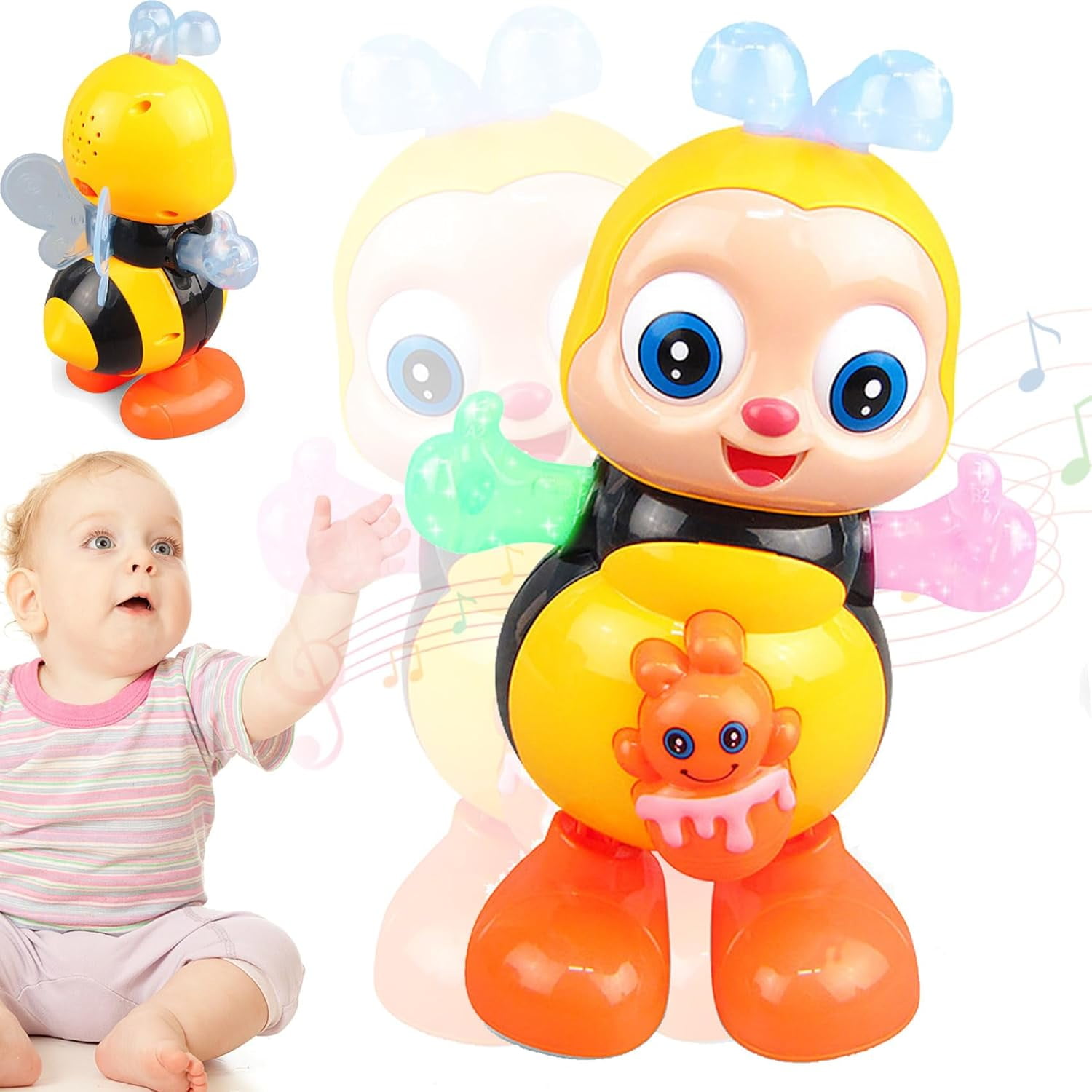 Dancing Bee Toy, Abejita Chiquitita Juguete, Happy Bee Dancing Toy with ...