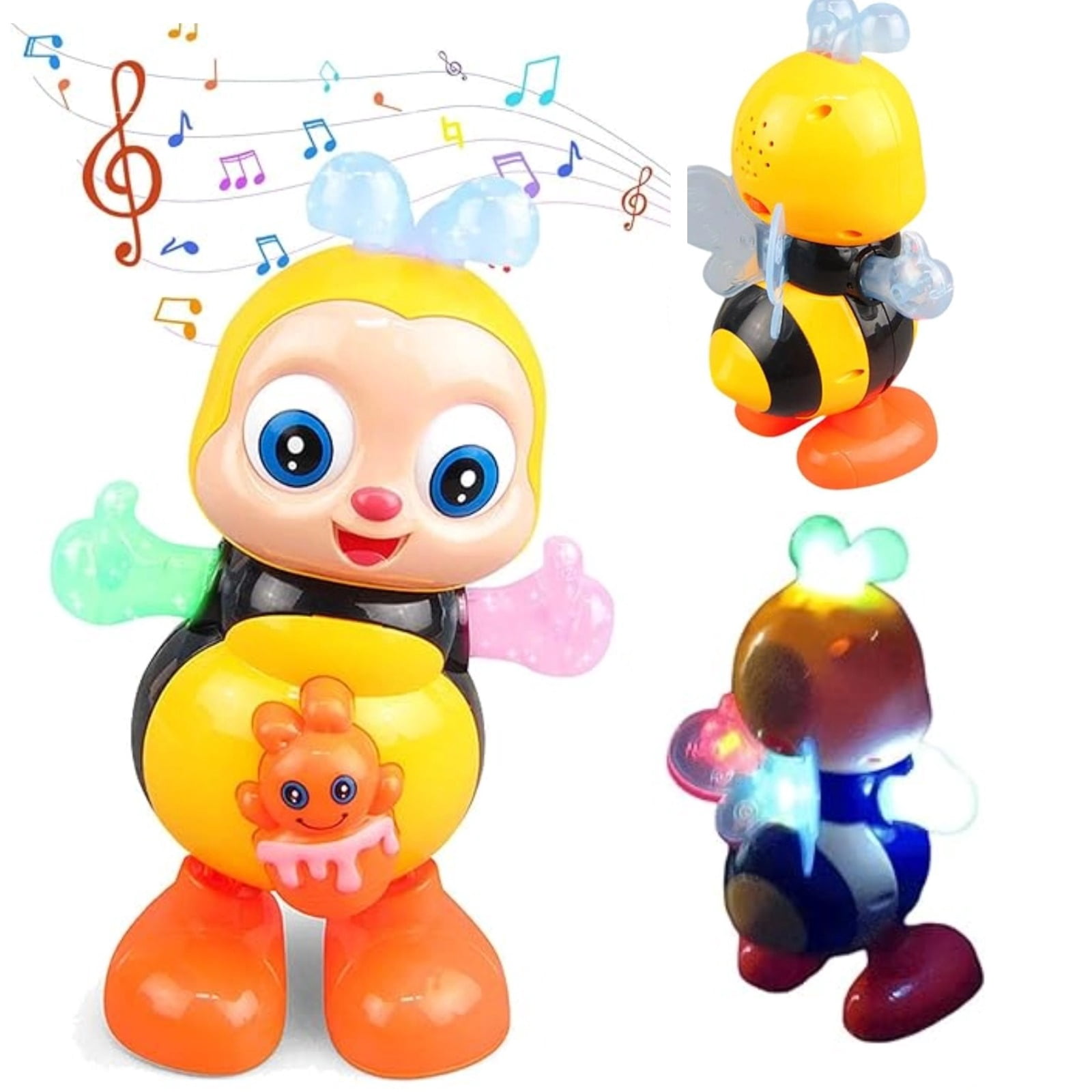 Dancing Bee Toy, Interactive Light Up Toy with Music, Crawling Toys for ...