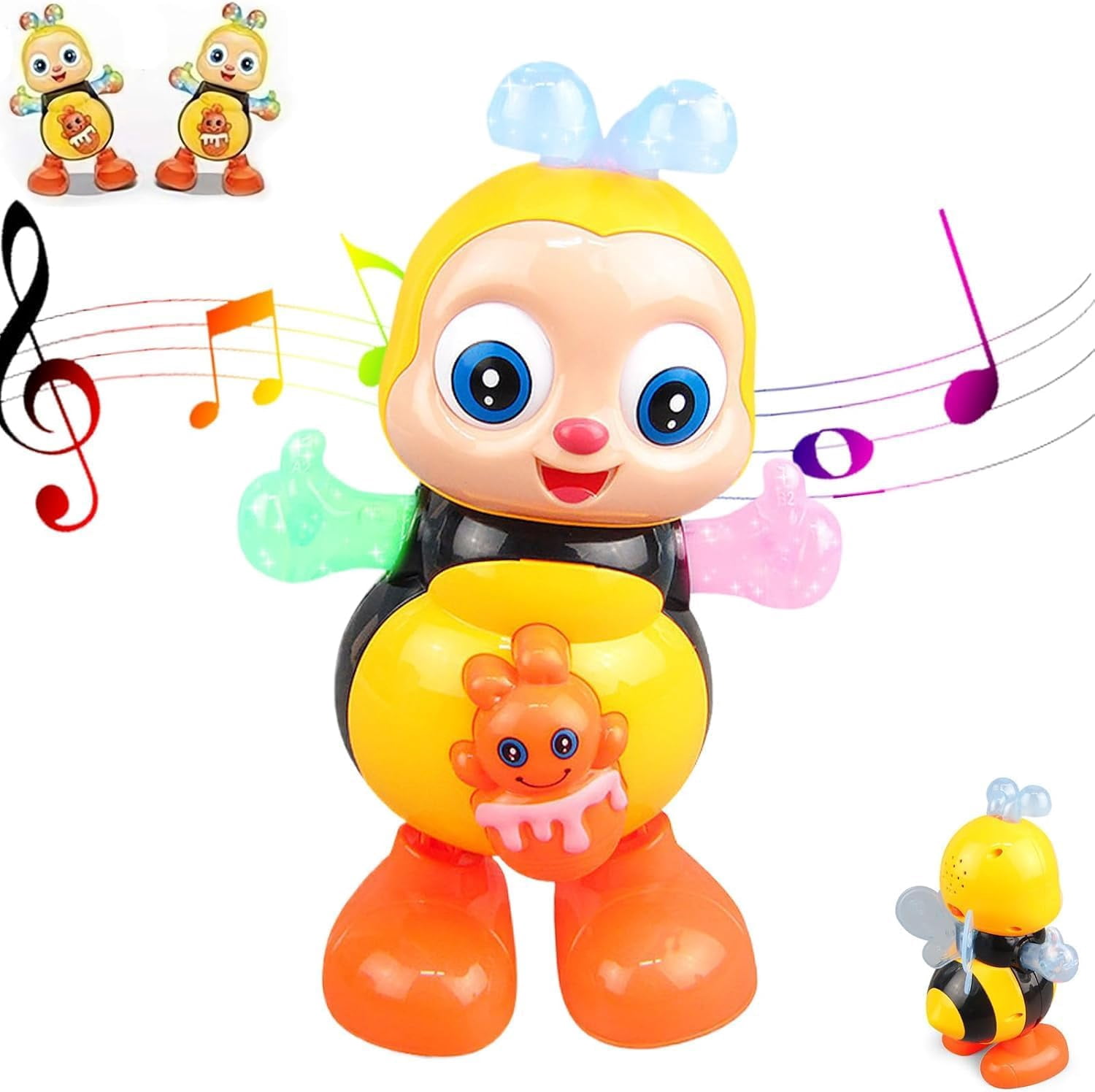 Dancing Bee Toy, Interactive Light Up Toy with Music, Crawling Toys for ...