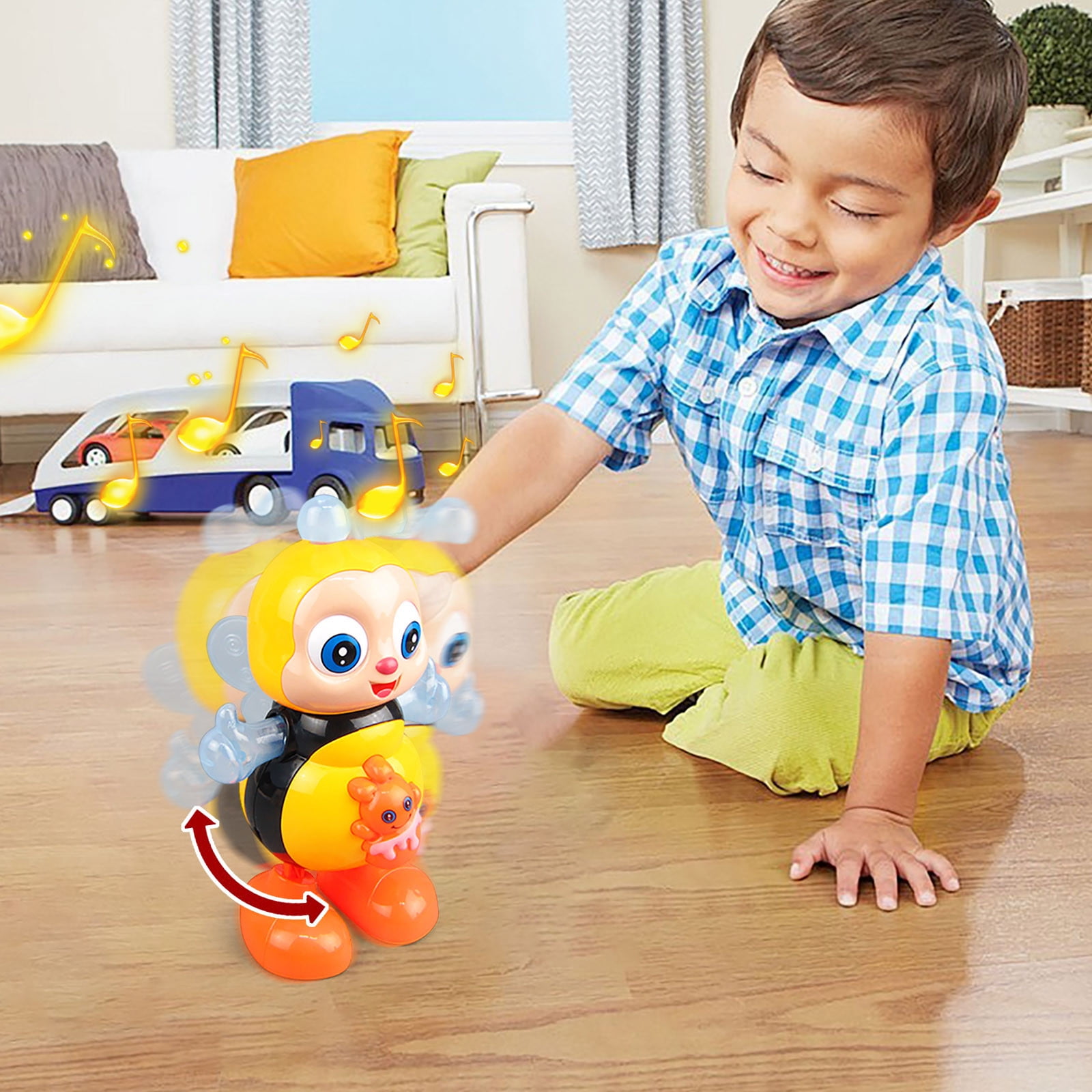 Dancing Bee Toy with Music and Lights for Kids, Preschool Sensory ...
