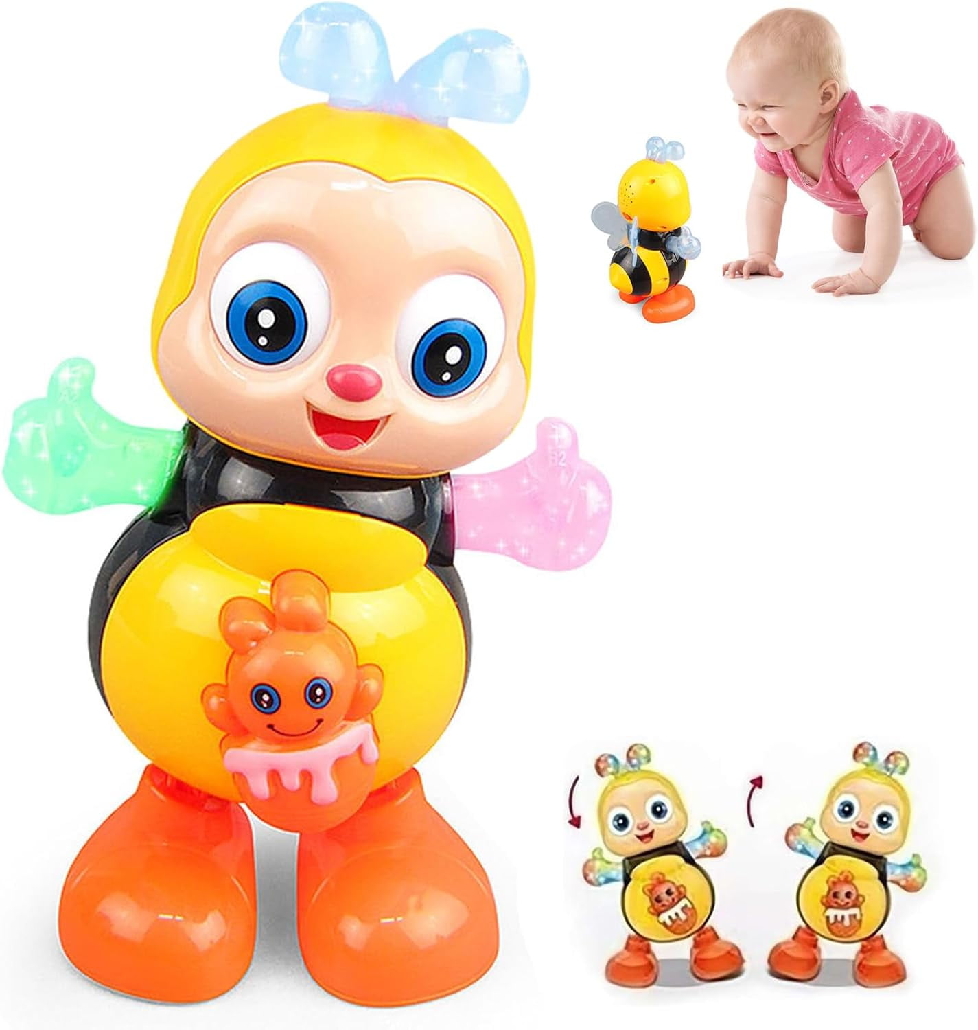 Dancing Bee Toy, Musical Interactive Bee with Lights & Music, Singing ...