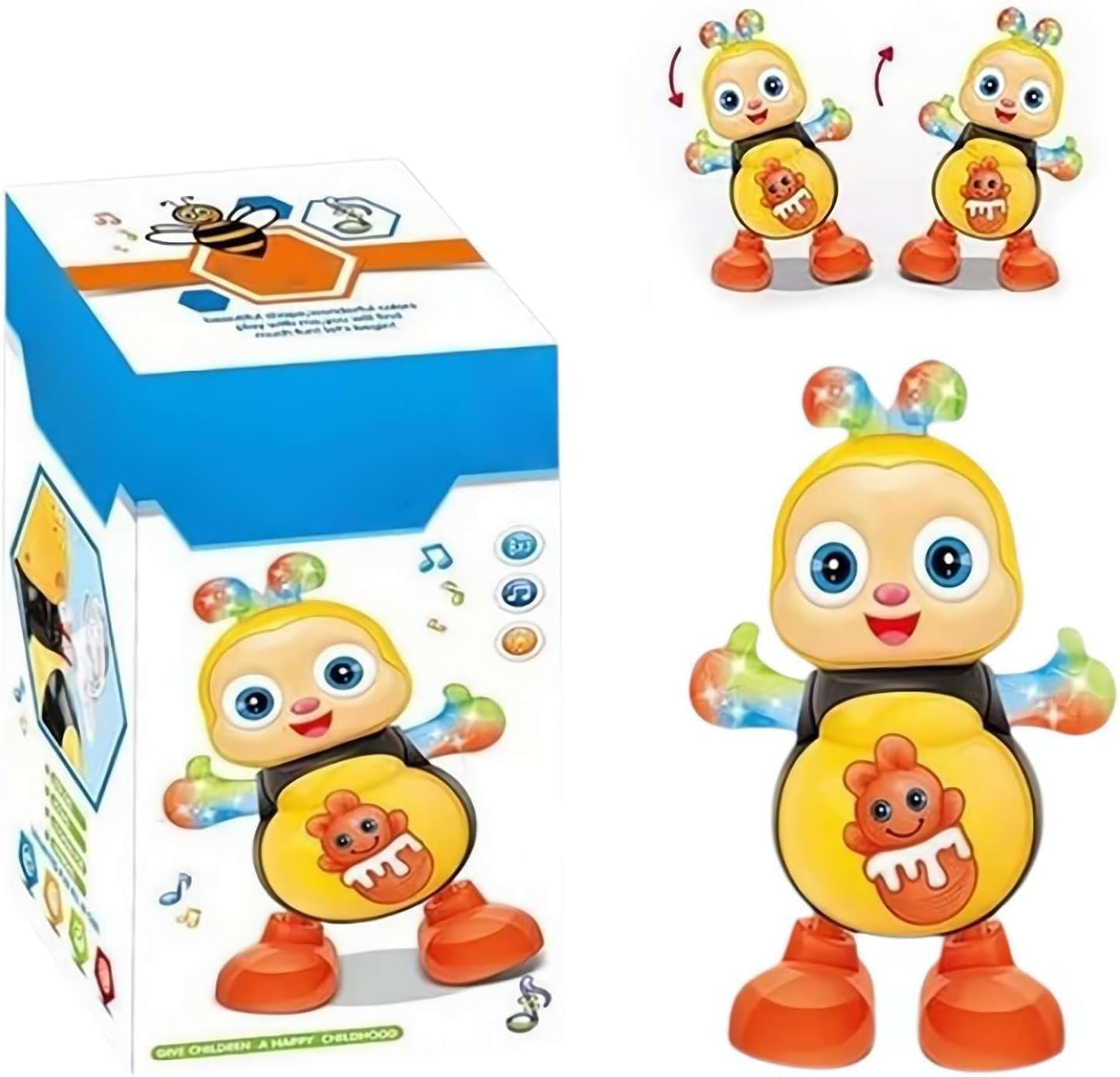 Dancing Bee Toy - Musical Interactive Bee with Lights & Music, Swinging ...