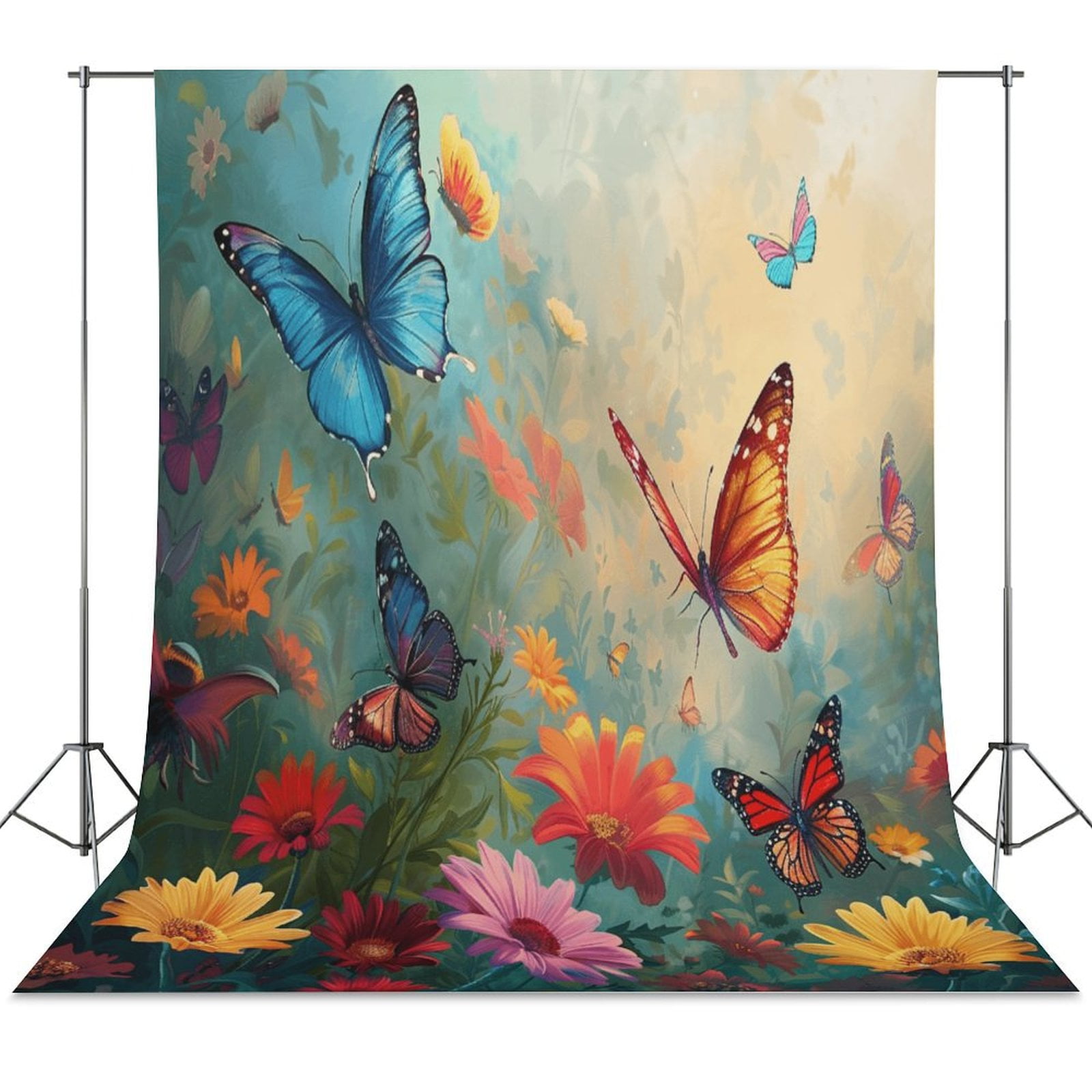 Dancing Butterflies Backdrop Background for Photography Photo Booth ...