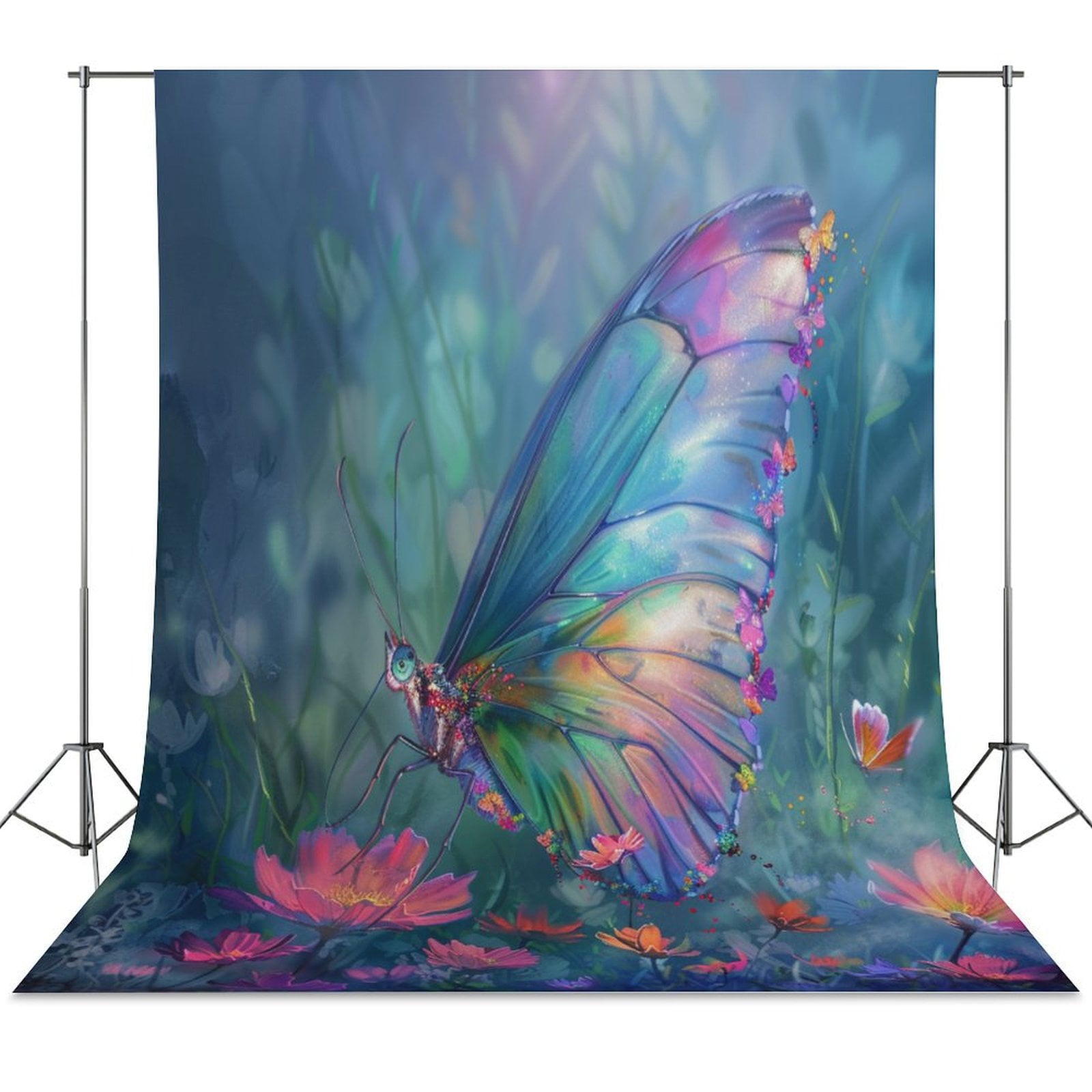 Dancing Butterflies Backdrop Background for Photography Photo Booth ...