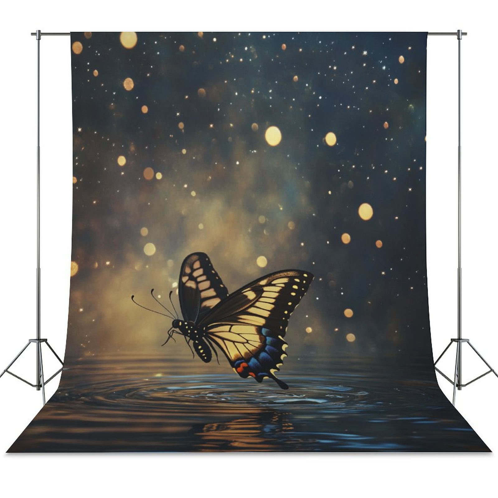 Dancing Butterflies Spring Wall Backdrop Background Floral Backdrops ...