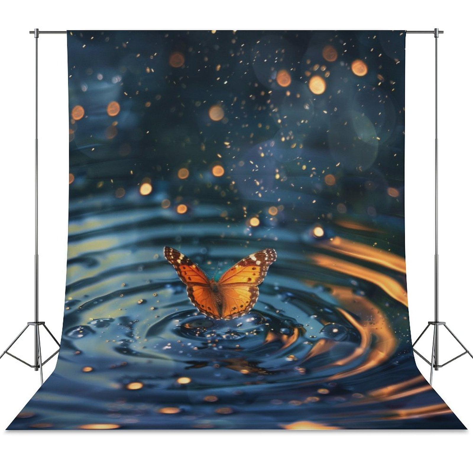 Dancing Butterflies Spring Wall Backdrop Background Floral Backdrops ...