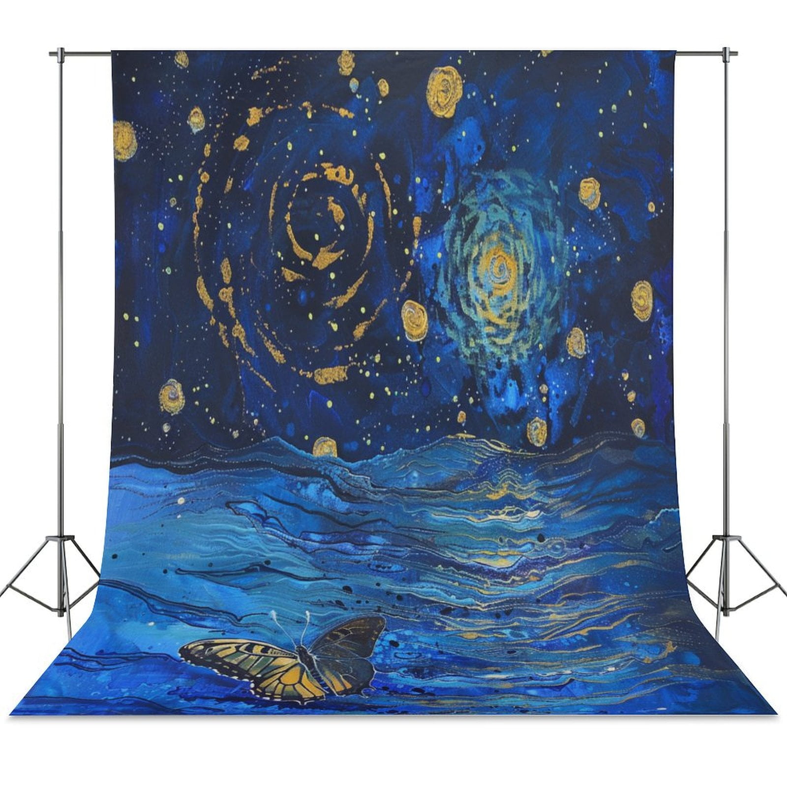 Dancing Butterflies Spring Wall Backdrop Background Floral Backdrops ...