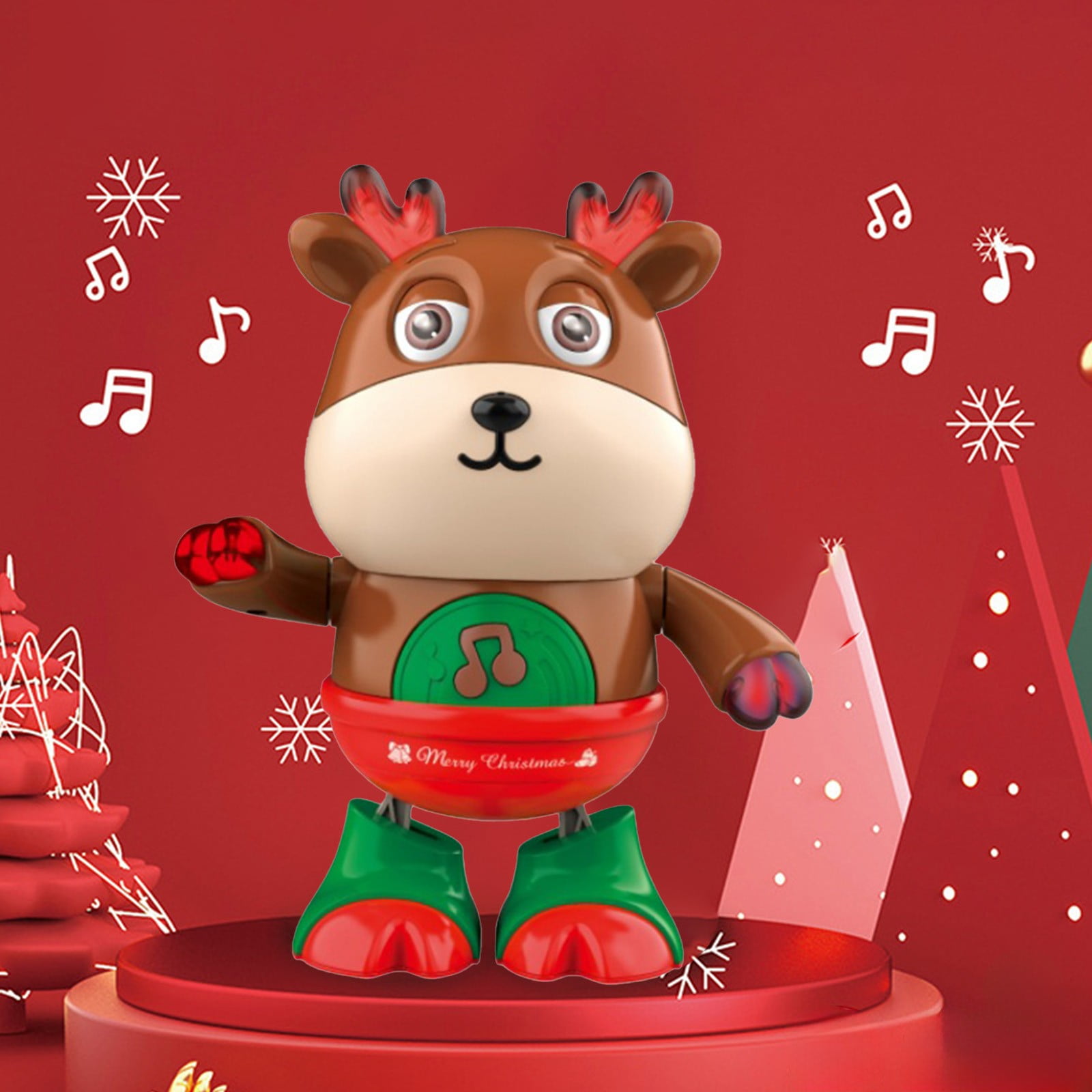 Dancing Christmas Reindeer Toy, Christmas Singing, Dancing Musical Toy ...