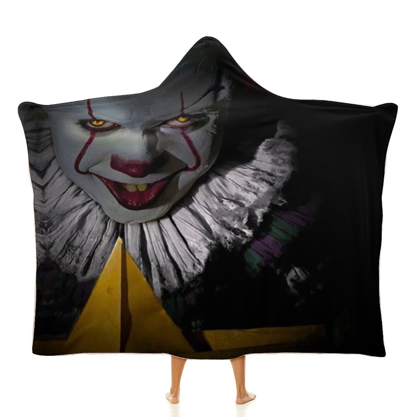 Dancing Clown Pennywise Lightweight Cloak Hooded Blanket Fleece Cozy ...