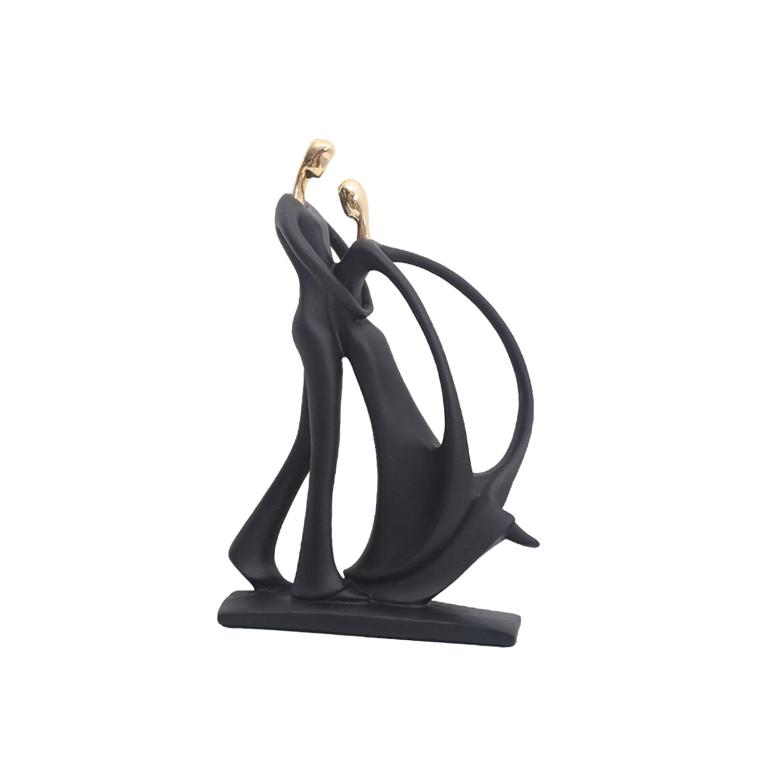 Dancing Couple Figurines Abstract Statues Modern Art Collection Resin ...