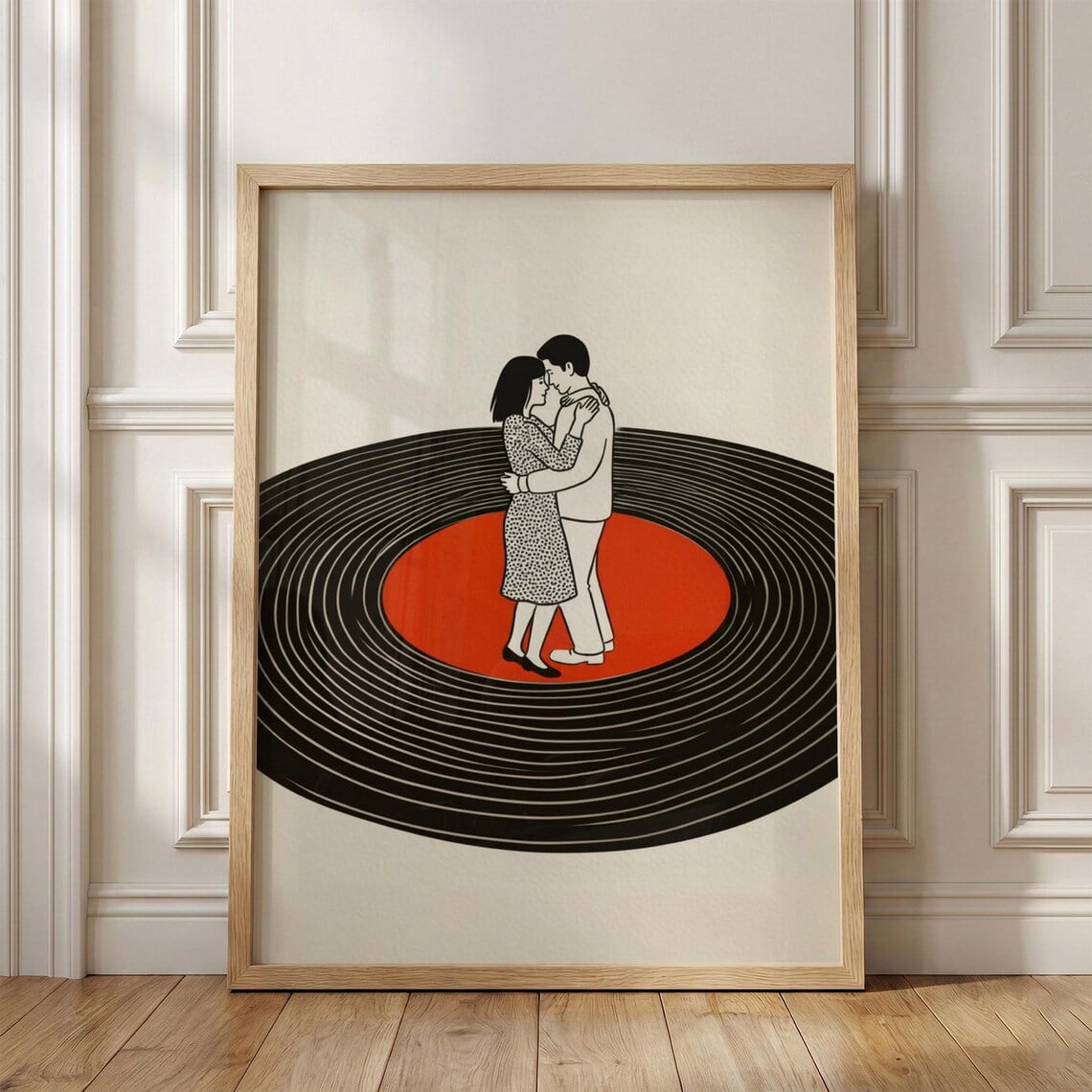 Dancing Couple Retro Music Or Bar Poster Unframed Paper Print - Walmart.com