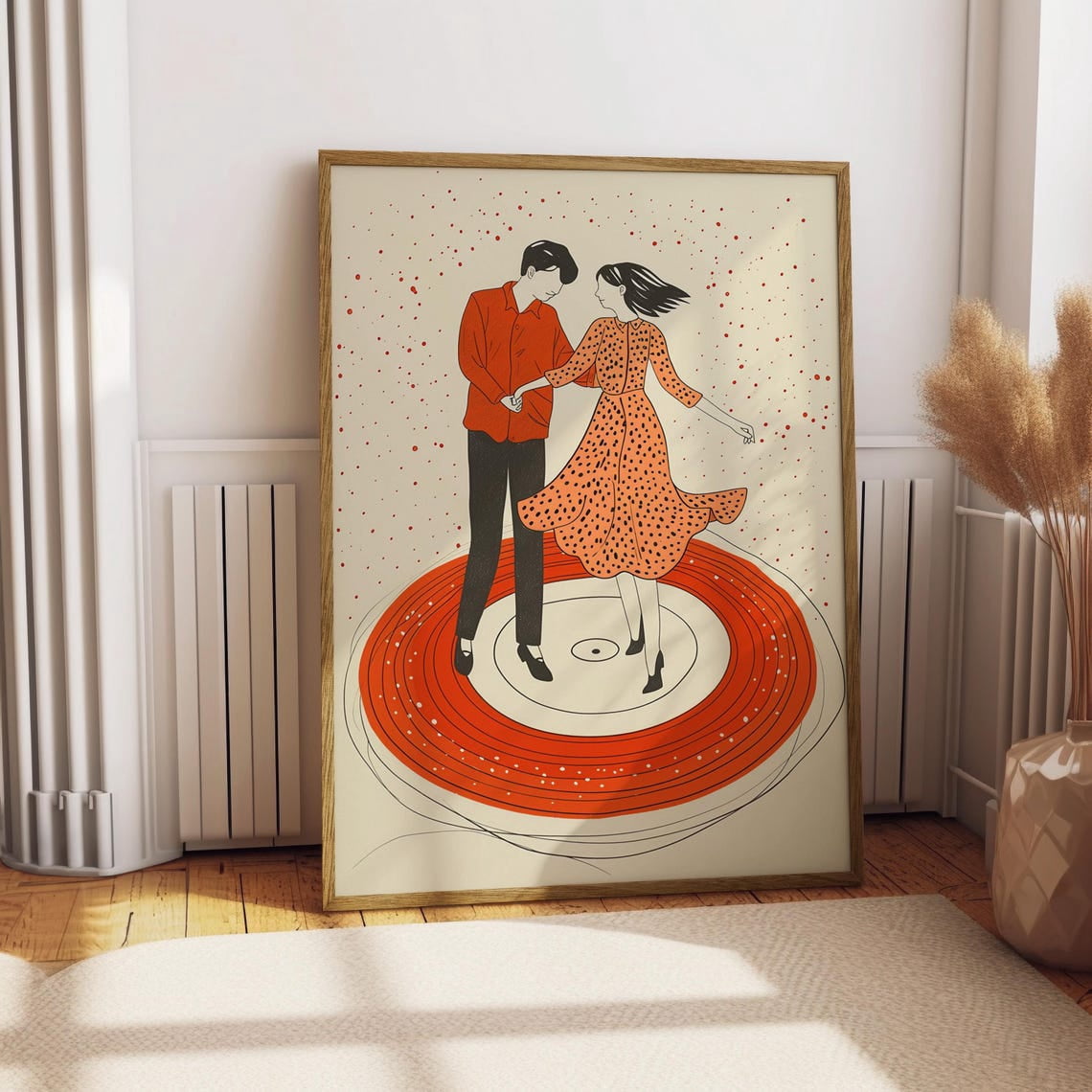 Dancing Couple Vinyl Record Romantic Music Lover Anniversary For Couple ...