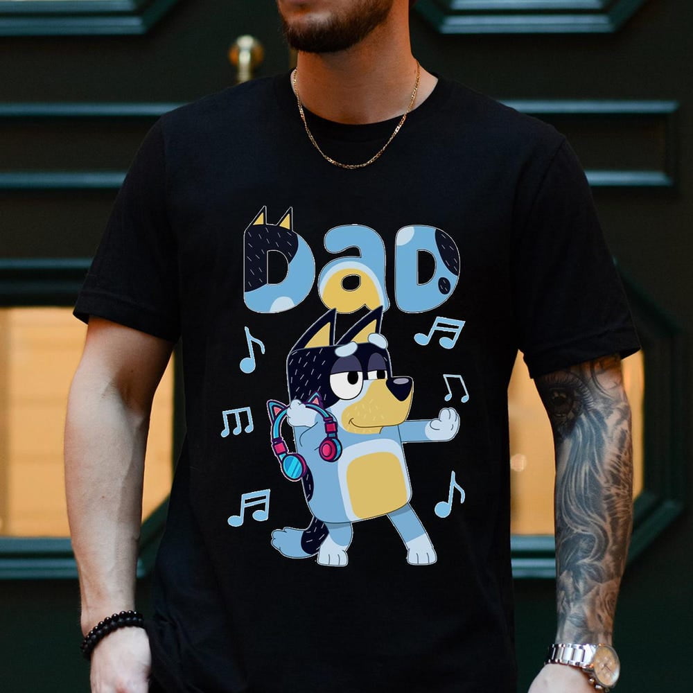 Dancing Dad Bluey Shirt, Father'S Day Gift Tshirt, Bluey Dad Shirt ...