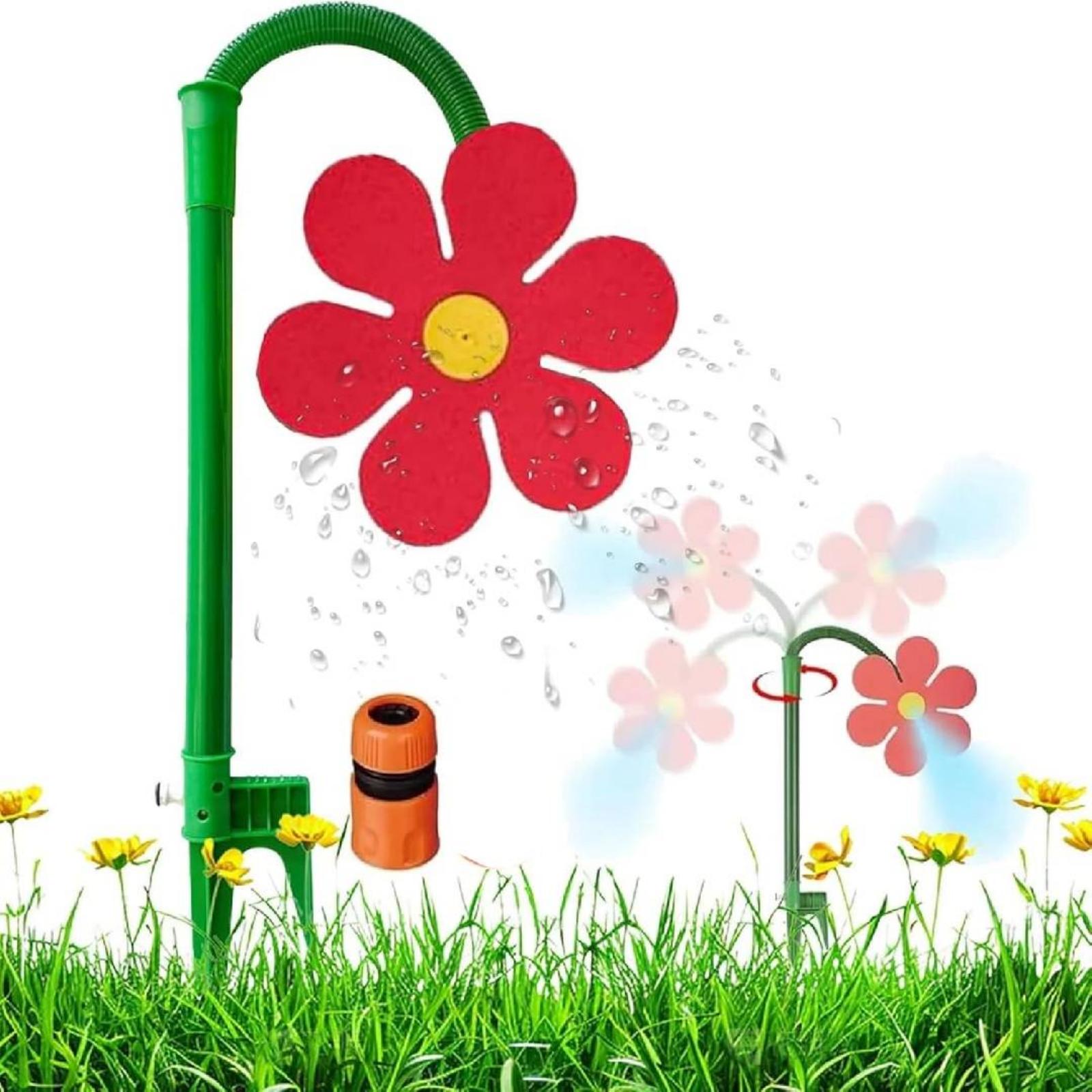 Dancing Daisy Sprinkler, Crazy Daisy Sprinkler, 360° Rotating Cute ...