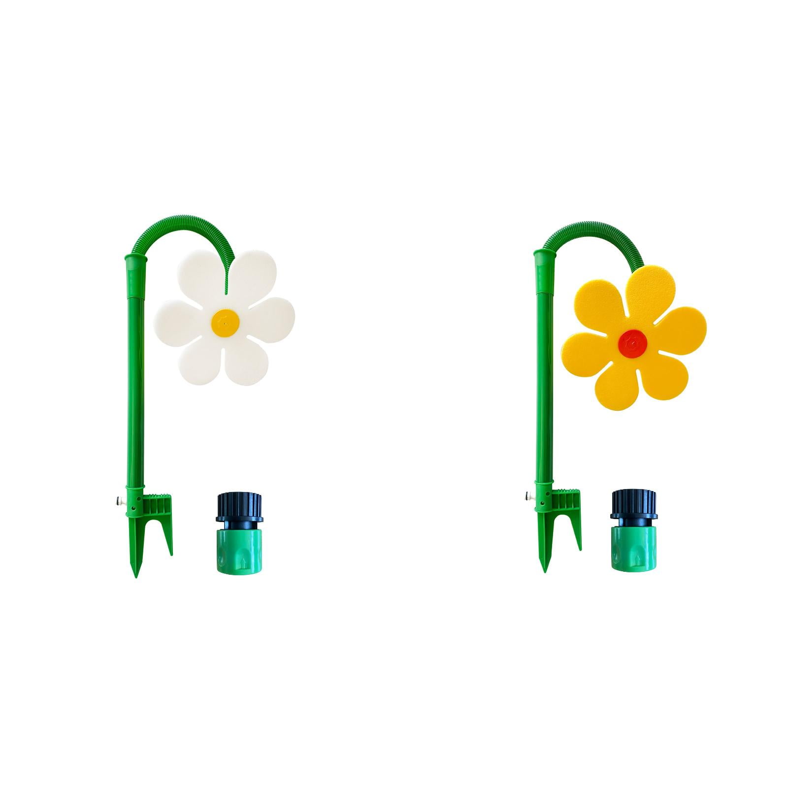 Dancing Daisy Water Spinner for Yard, 360° Rotating Sunflower Water ...