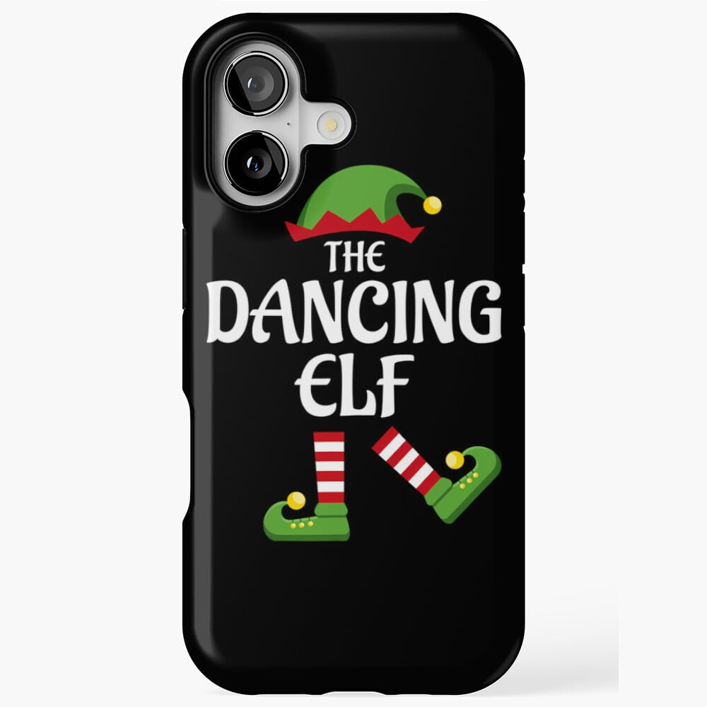 Dancing Elf Family Holiday Matching Party iPhone Case 17 through 11 Pro ...