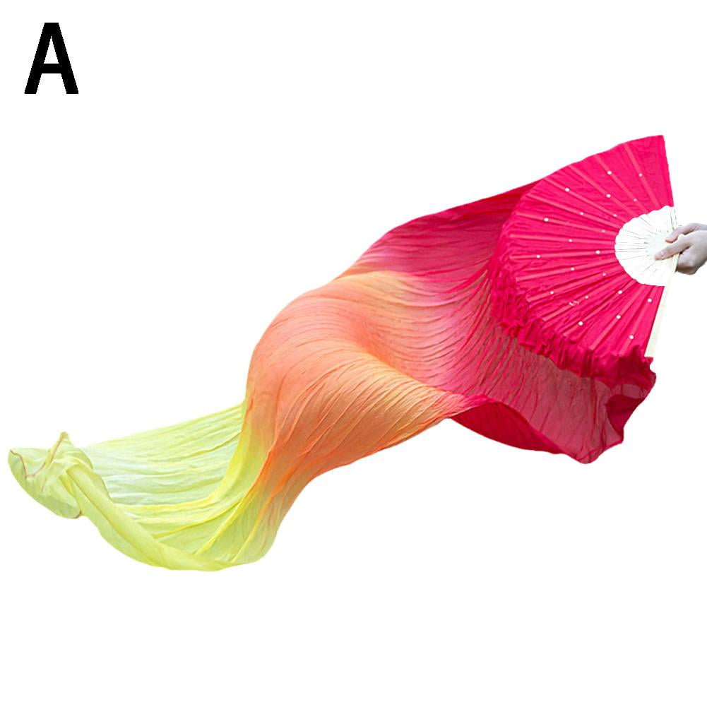 Dancing Fan Extended Floating Head Gradient Color Dance Fans Portable ...