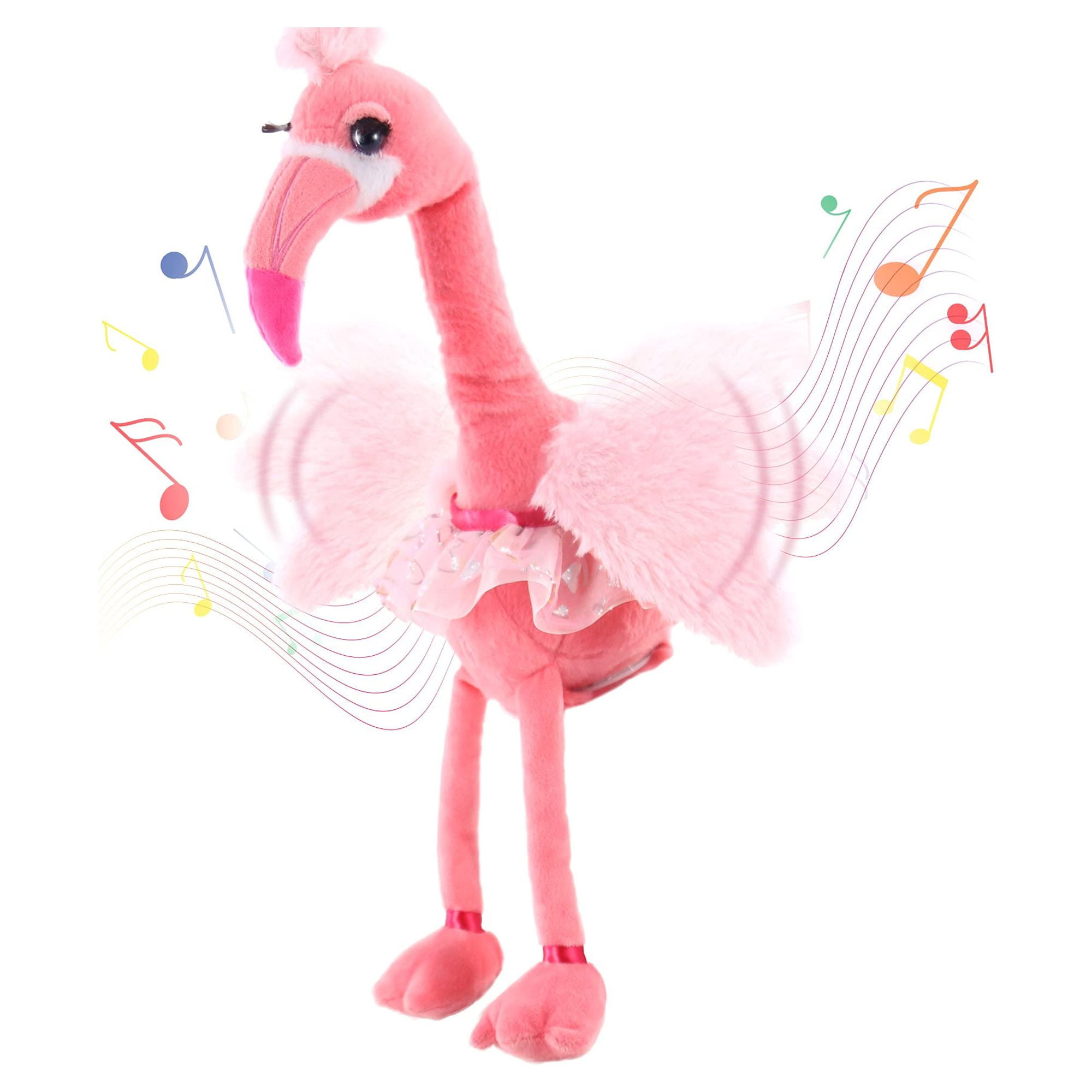 "Interactive Dancing Flamingo - Soft Stuffed Animal Toy for Toddlers ...