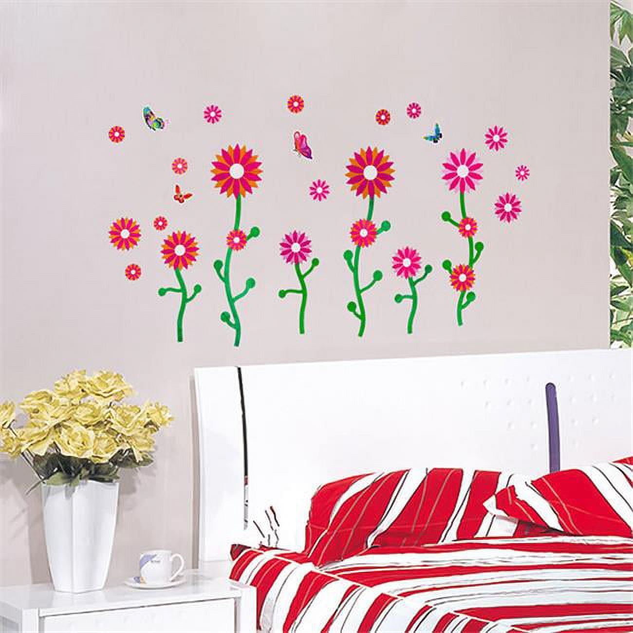 Dancing Flourish - Wall Decals Stickers Appliques Home Decor - Walmart.com