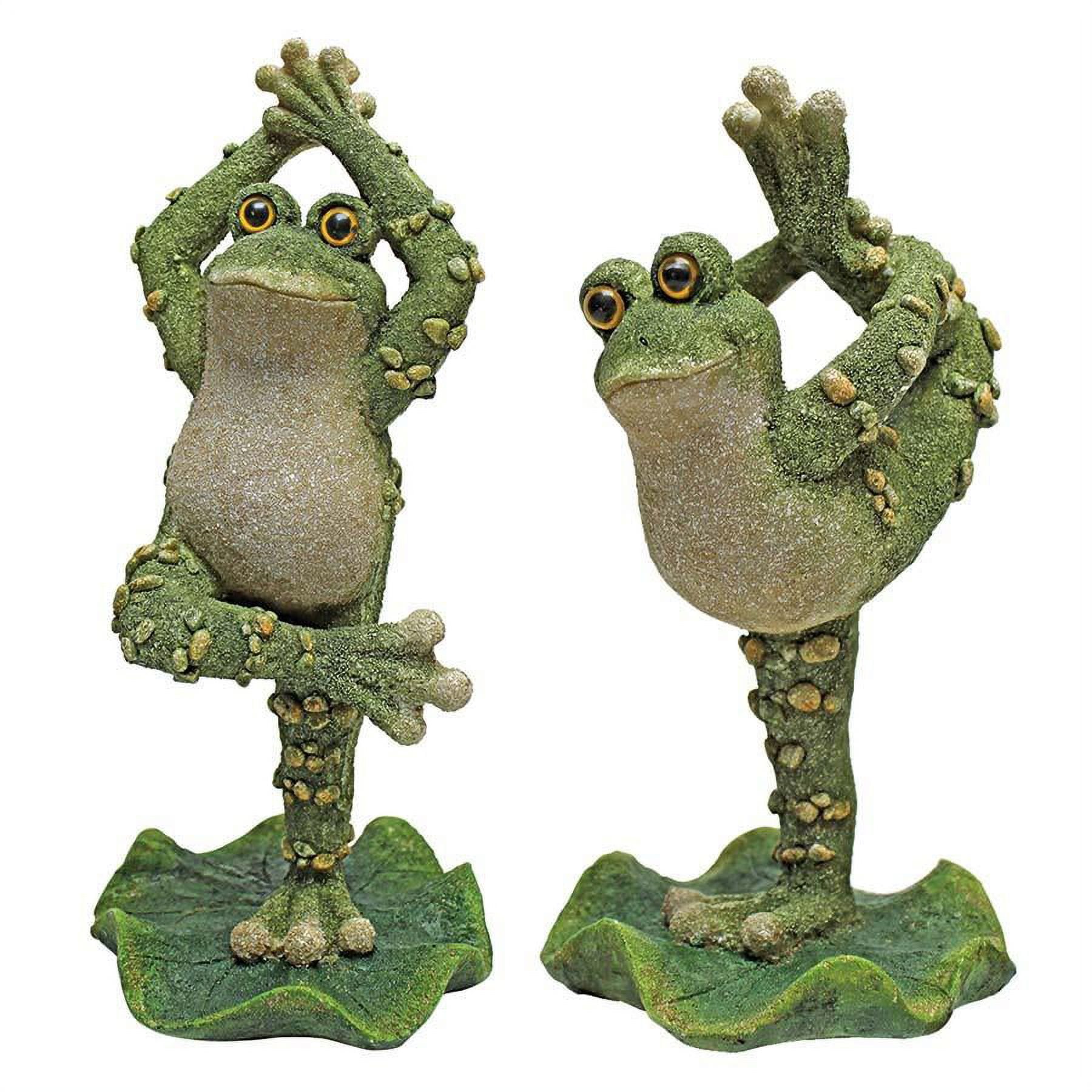 Dancing Frog Statues - Set Of 2 - Walmart.com