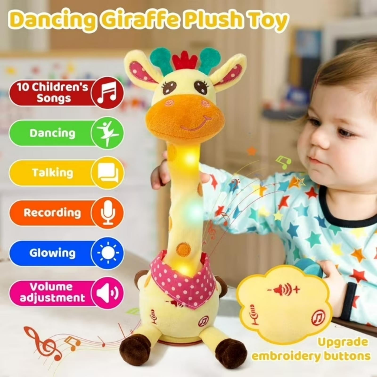 Dancing Giraffe Toy, Stuffed Animal Musical Giraffe Baby Toy Repeating ...