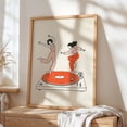 Dancing Girls Vinyl Retro Record Player Music Wall Decor Unframed Paper ...