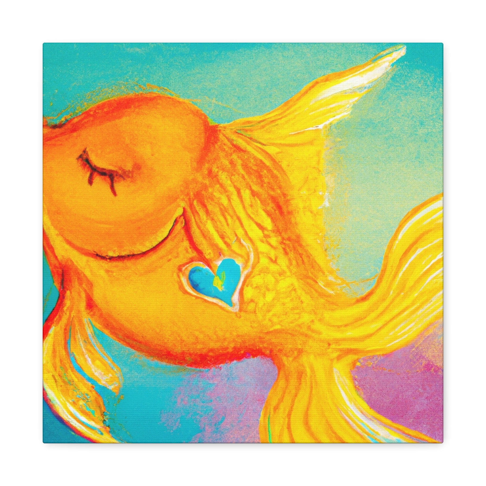 "Dancing Goldfish Joyful" - Canvas - Walmart.com