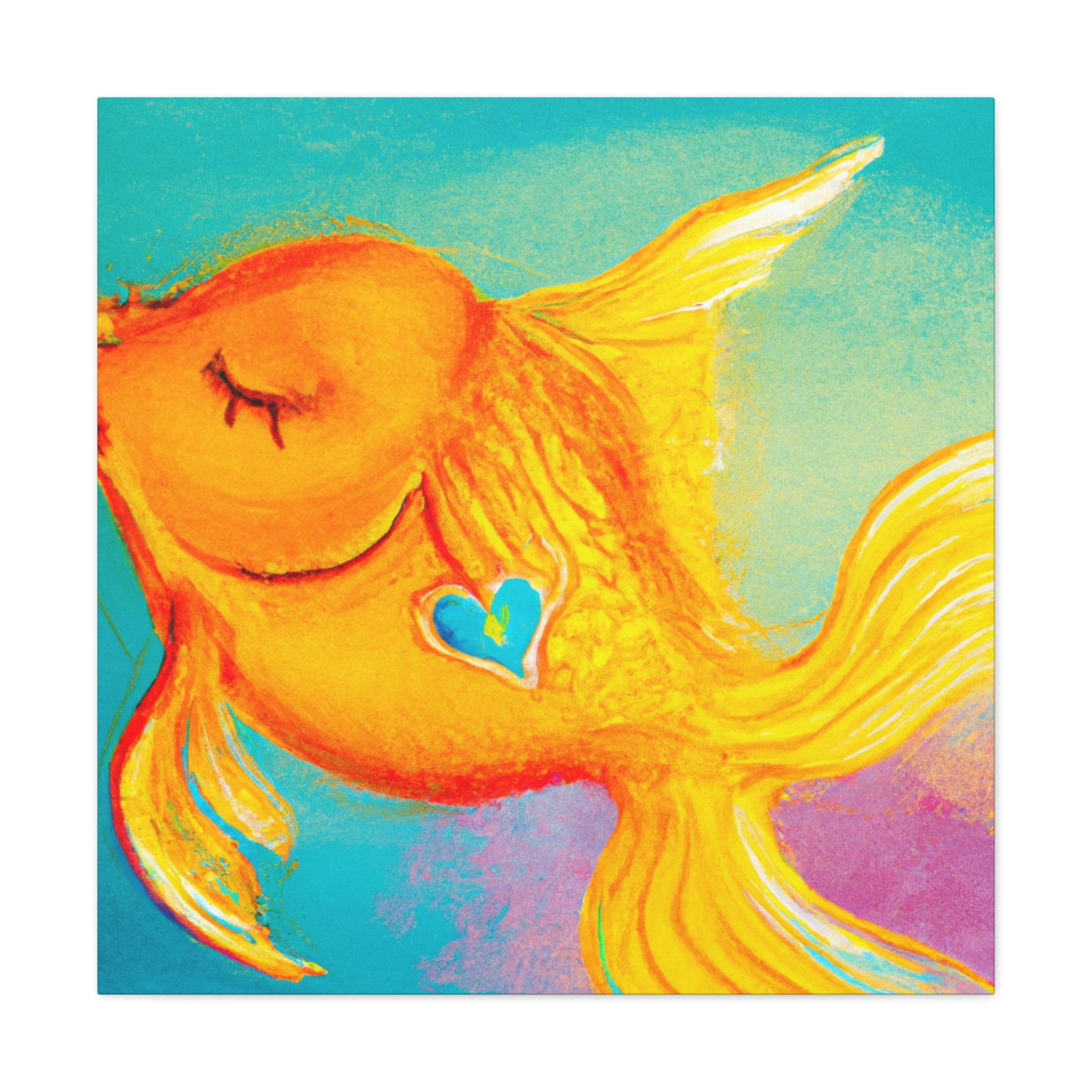 "Dancing Goldfish Joyful" - Canvas - Walmart.com