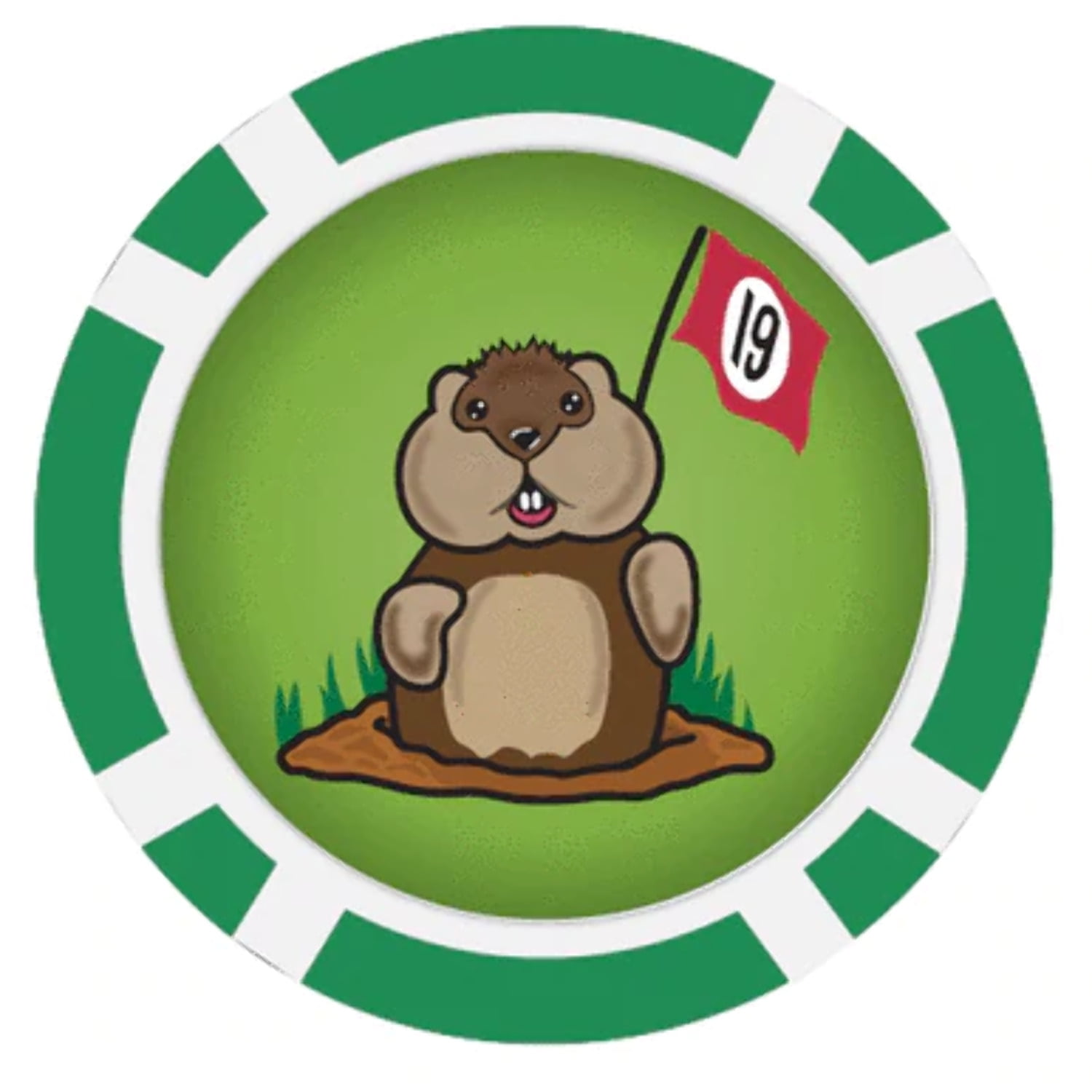 Dancing Gopher Poker Chip Golf Ball Marker by ReadyGOLF - Walmart.com