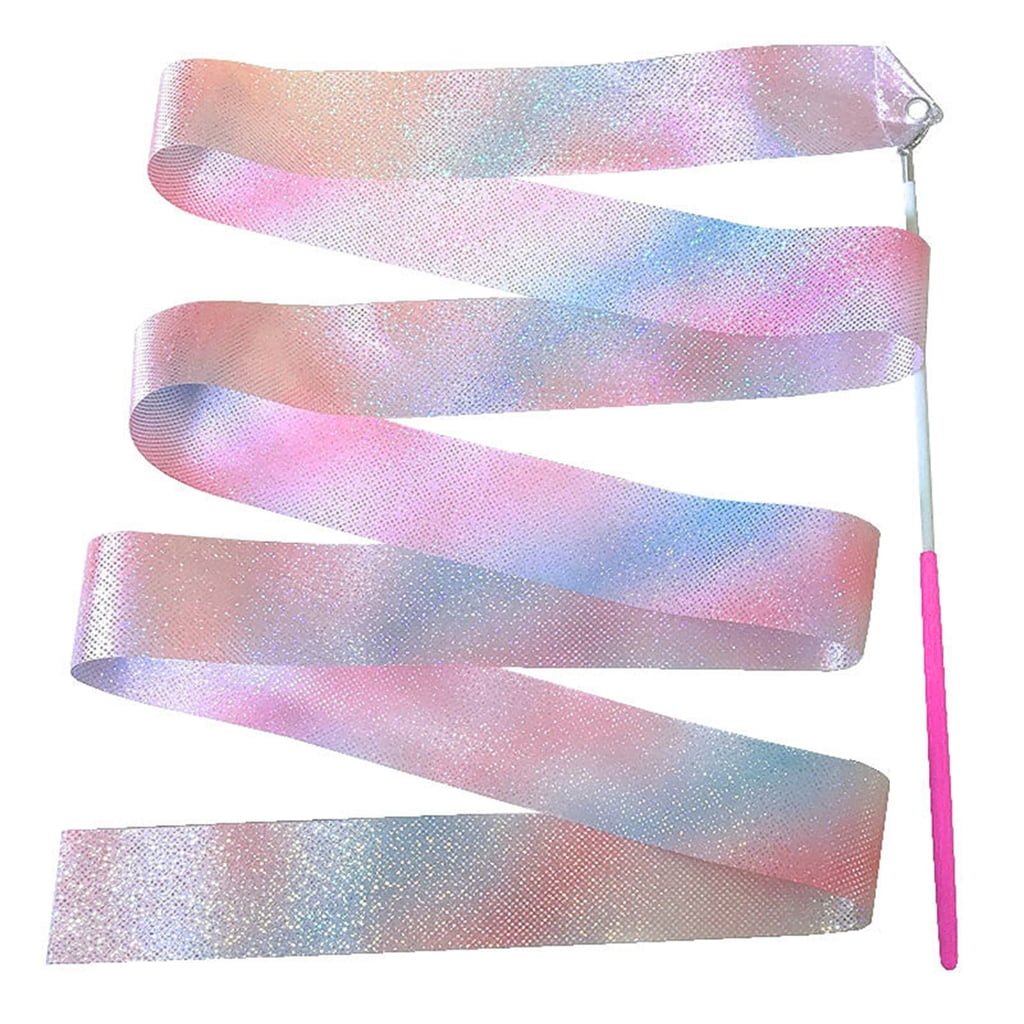Dancing Gymnastics Ribbon Stick,Rhythmic Artistic Twirling Ribbon Baton ...