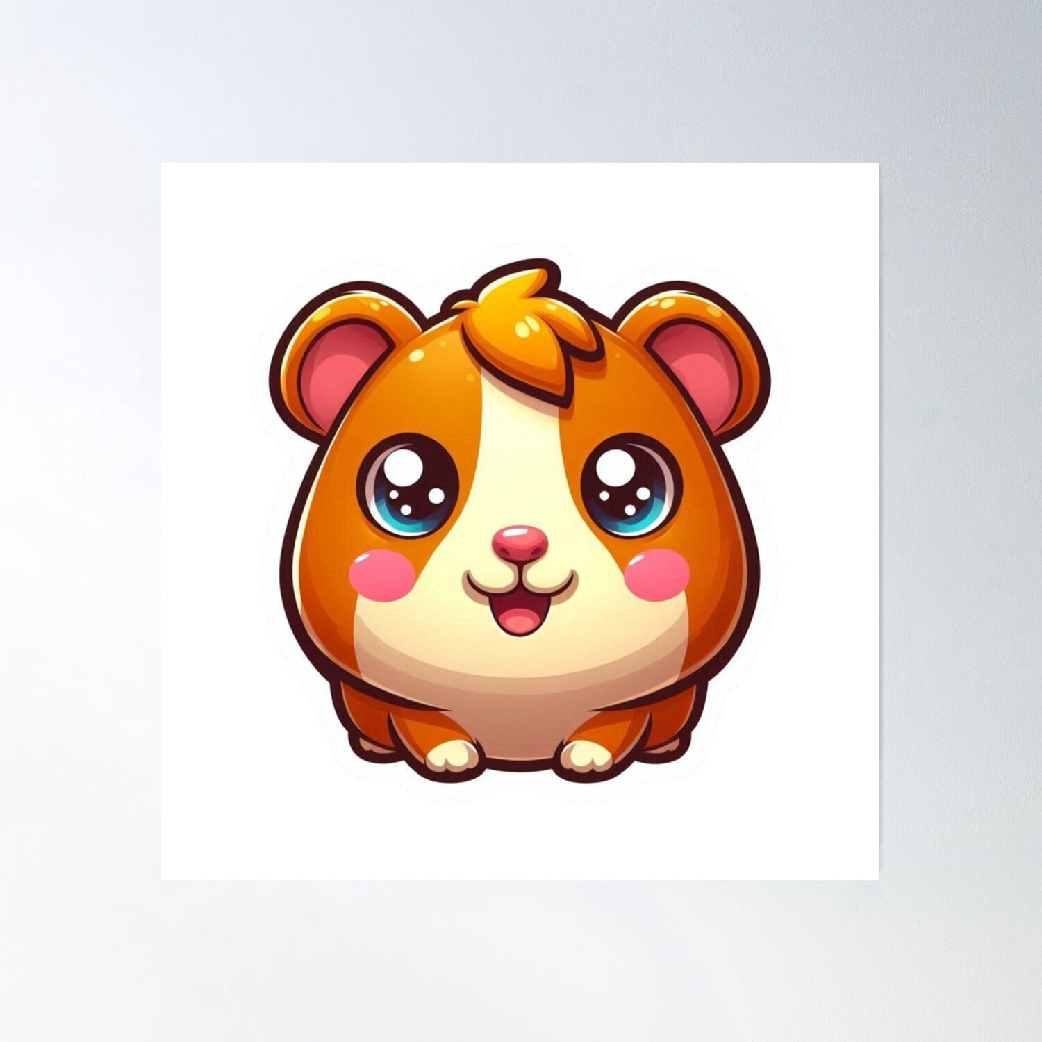 Dancing Hamster Delight Poster Wall Art, Modern Wall Decor, 30x30 ...