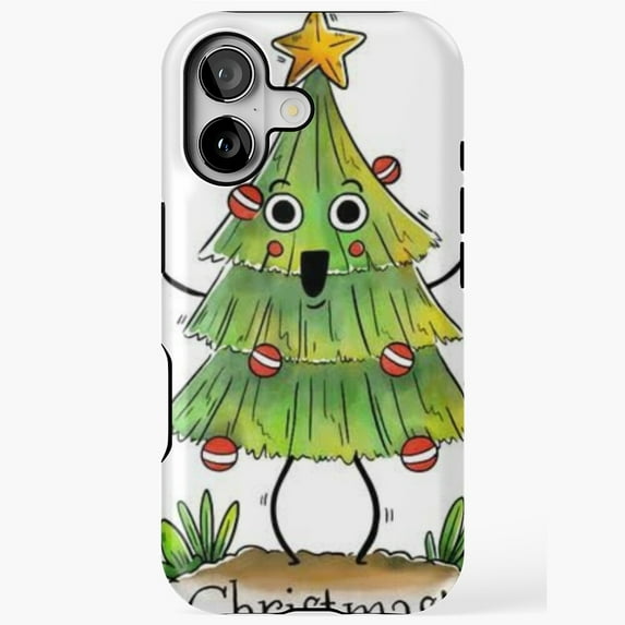 Dancing Holiday Tree Whimsical Festive Fun Art Phone Case 17 11 12 13 ...