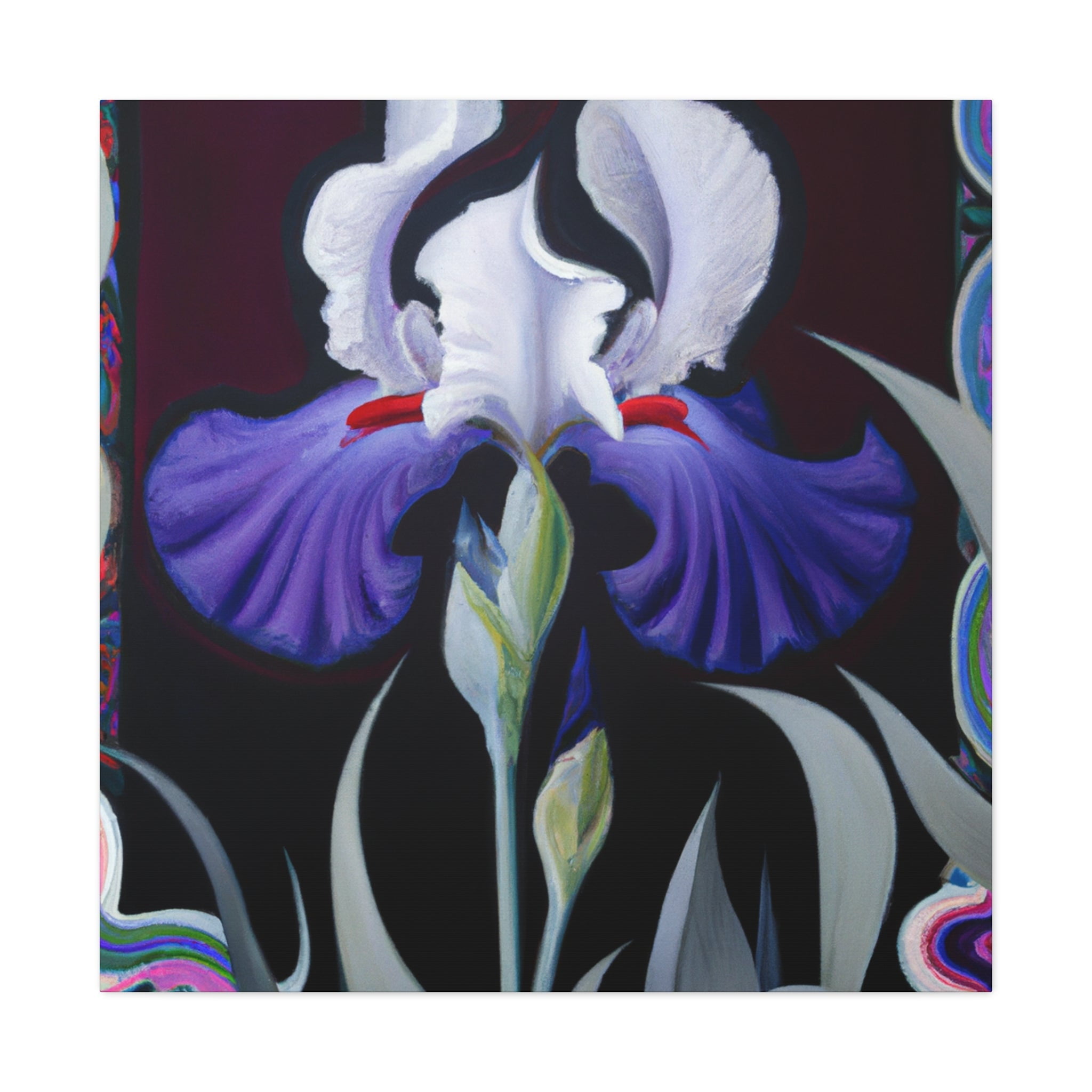 Dancing Iridescent Iris - Canvas - Walmart.com