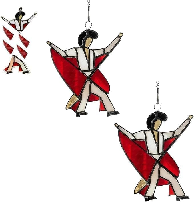 Dancing King Pattern, Handmade Stained Glass Spinners, Dancing Pattern ...